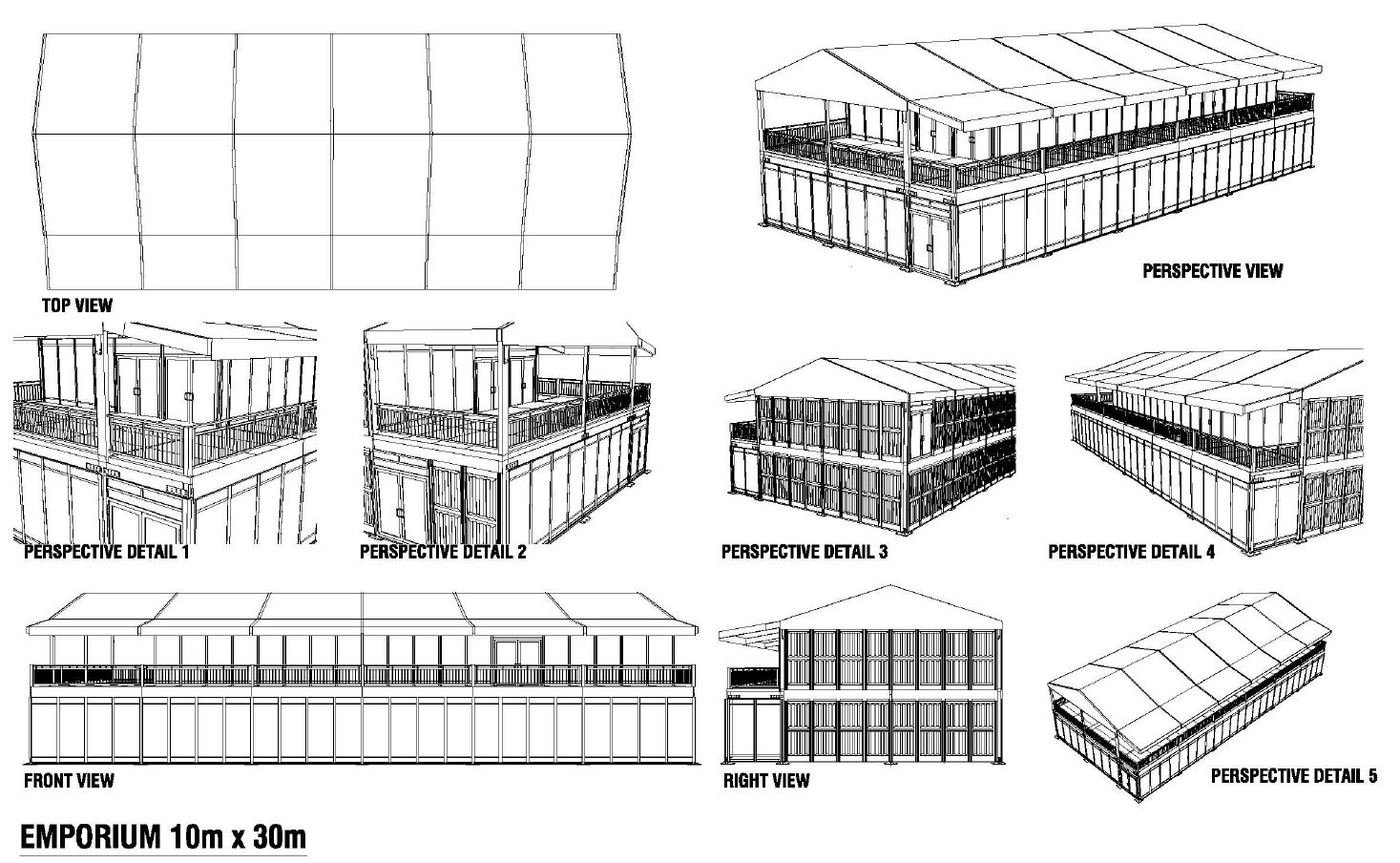 Marquee Showcase Perspective Drawings by Ashir Khan at Coroflot.com