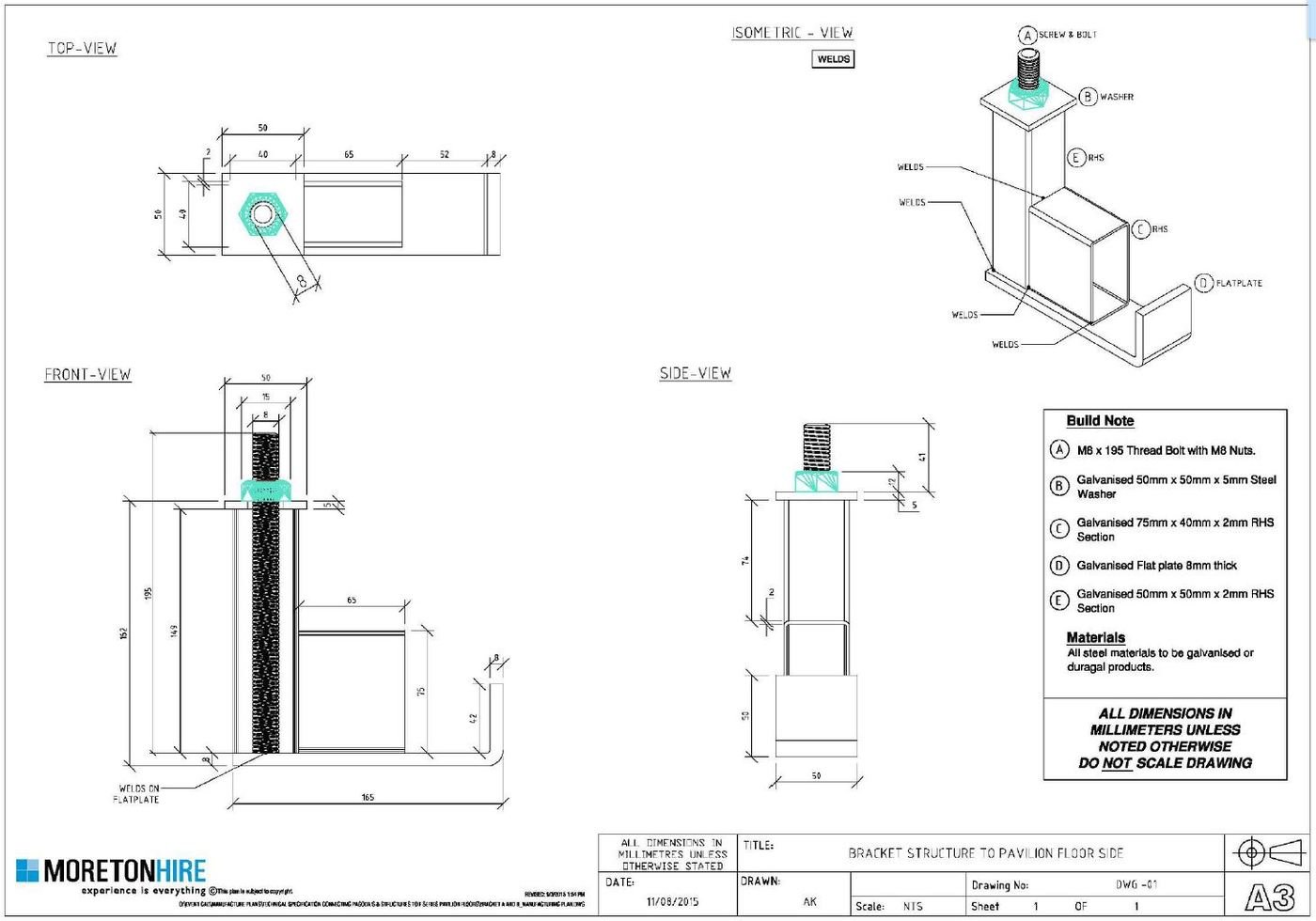 Pavilion Floor Assembly Drawing by Ashir Khan at Coroflot.com