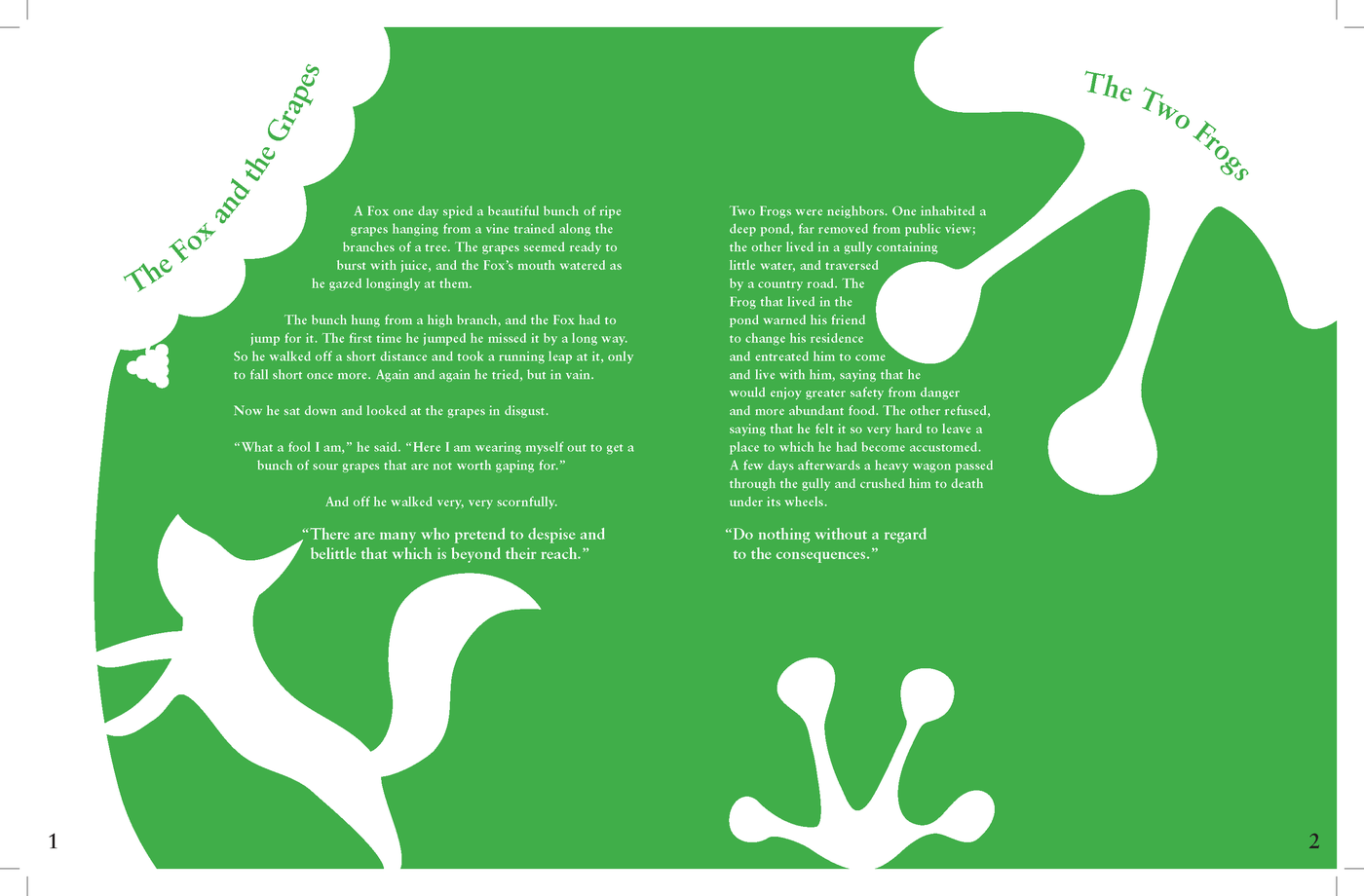 Aesop's Fables: Book Design by Yah-Lahne Thompson at Coroflot.com