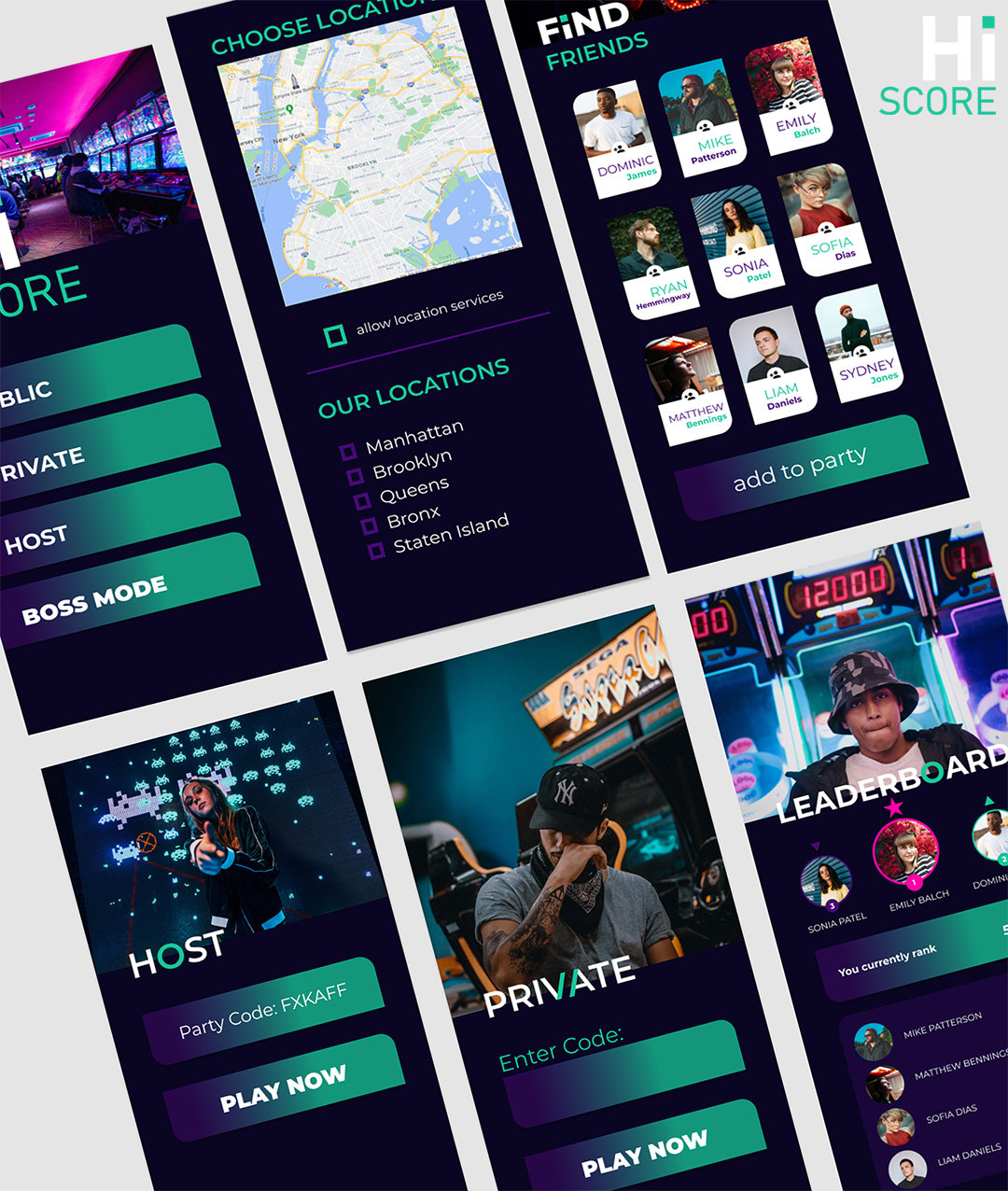 Hi Score App Mockup by Sara Cook at Coroflot.com