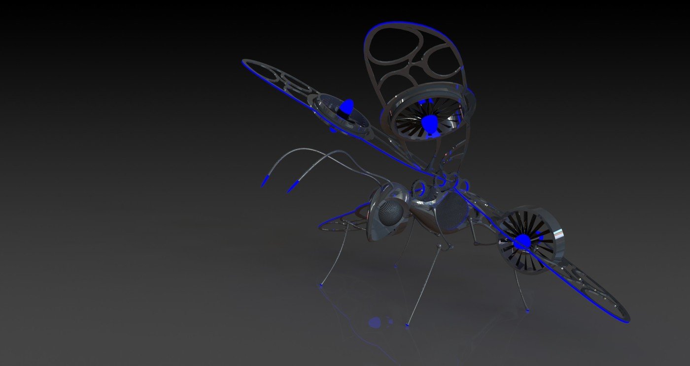 Robot Dragonfly by Joseph Rajakaruna at Coroflot.com