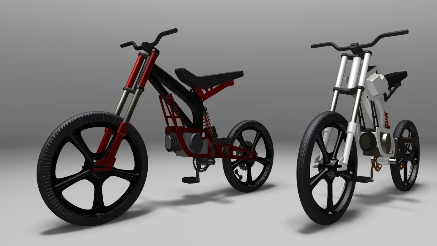 Motorized Bike Concept by Joseph Rajakaruna at Coroflot.com