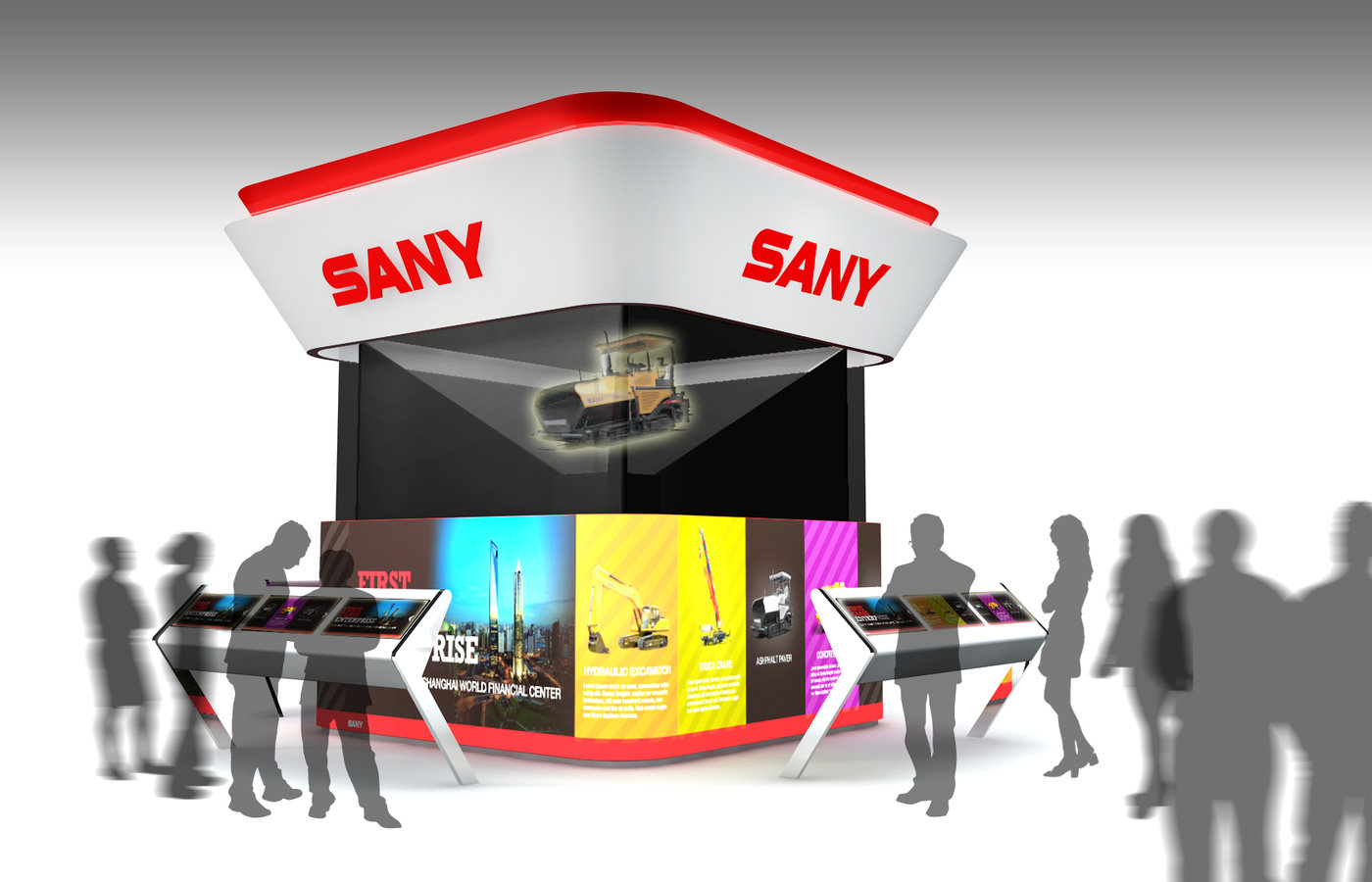 Exhibition Concept - Sany Heavy Industry by Rob Atkinson at Coroflot.com