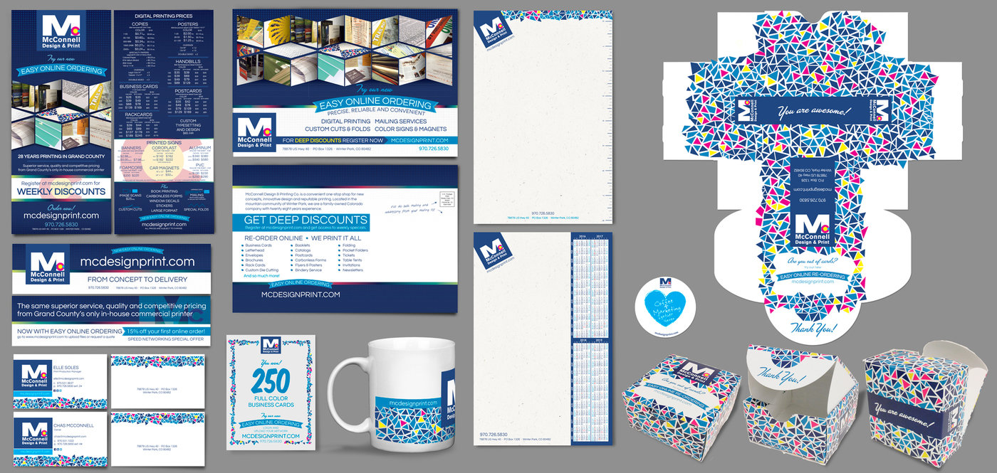 McConnell Design & Print brand expansion by Danya Anderson at Coroflot.com