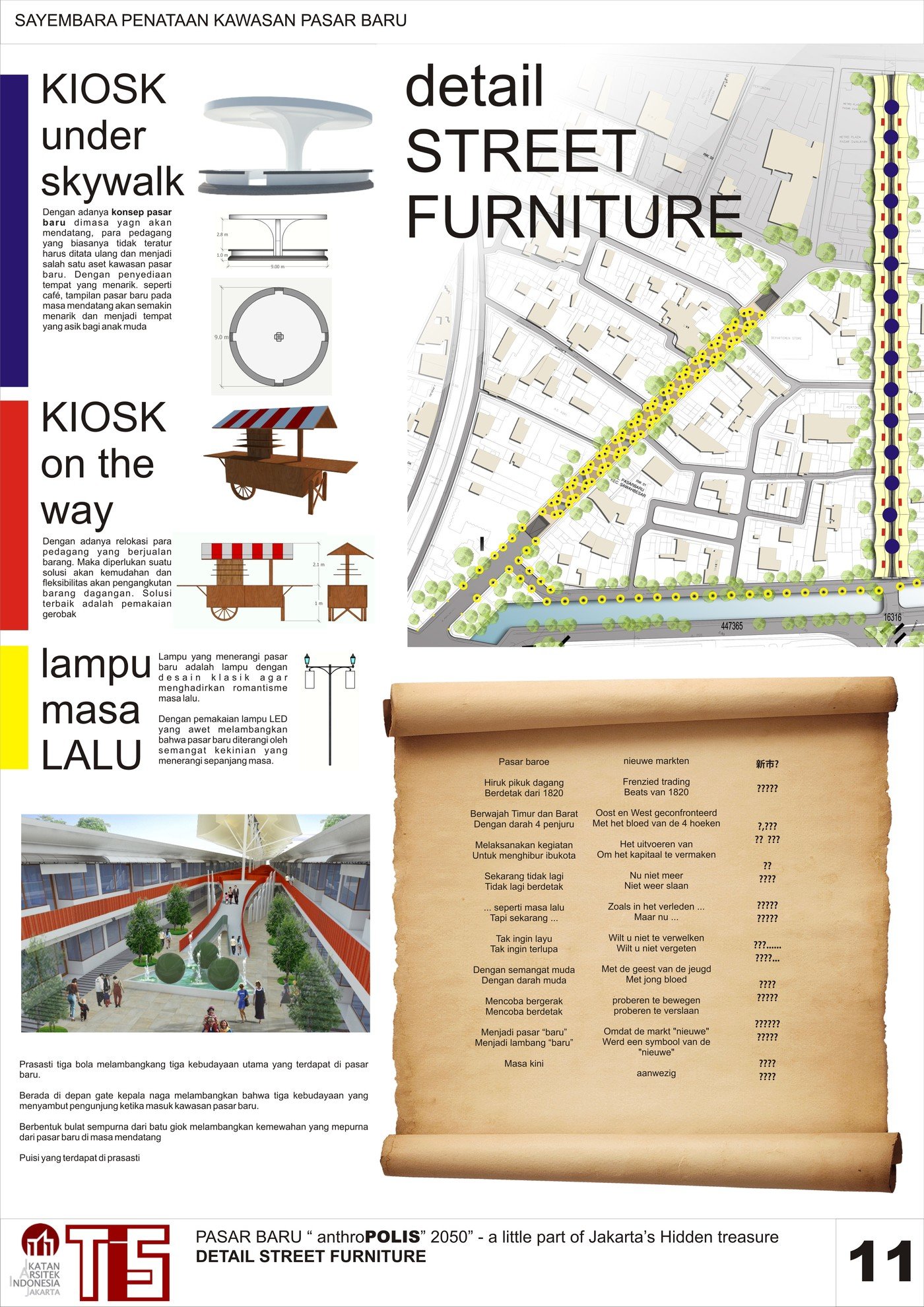 Masterplan of 'Pasar Baroe' Jakarta Design Competition by Ismail ...