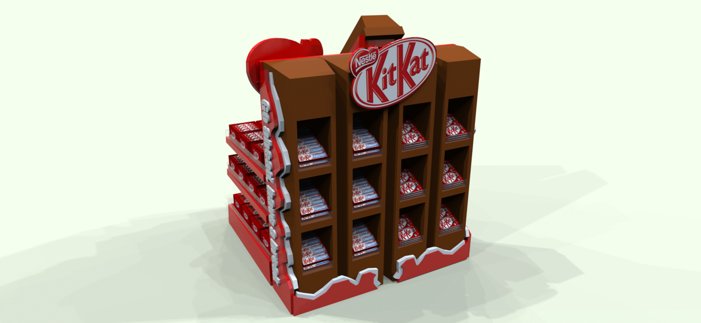 KitKat MDU (Merchandise Display Unit) by Ezra Arce at Coroflot.com