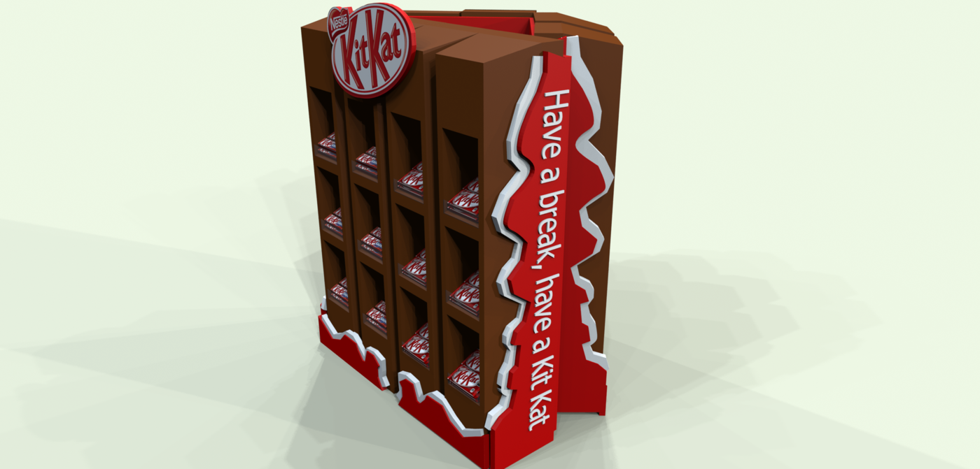 KitKat MDU (Merchandise Display Unit) by Ezra Arce at Coroflot.com