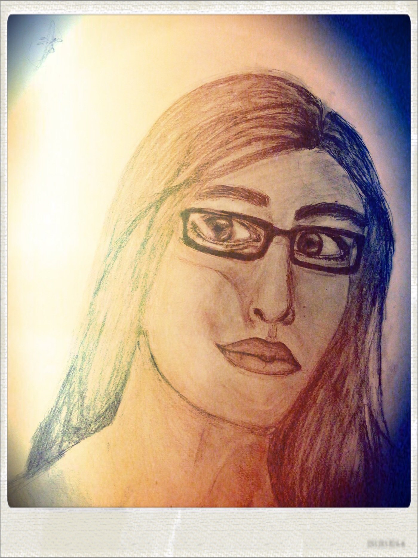 Drawing: Self Portraits by Christine Mase at Coroflot.com