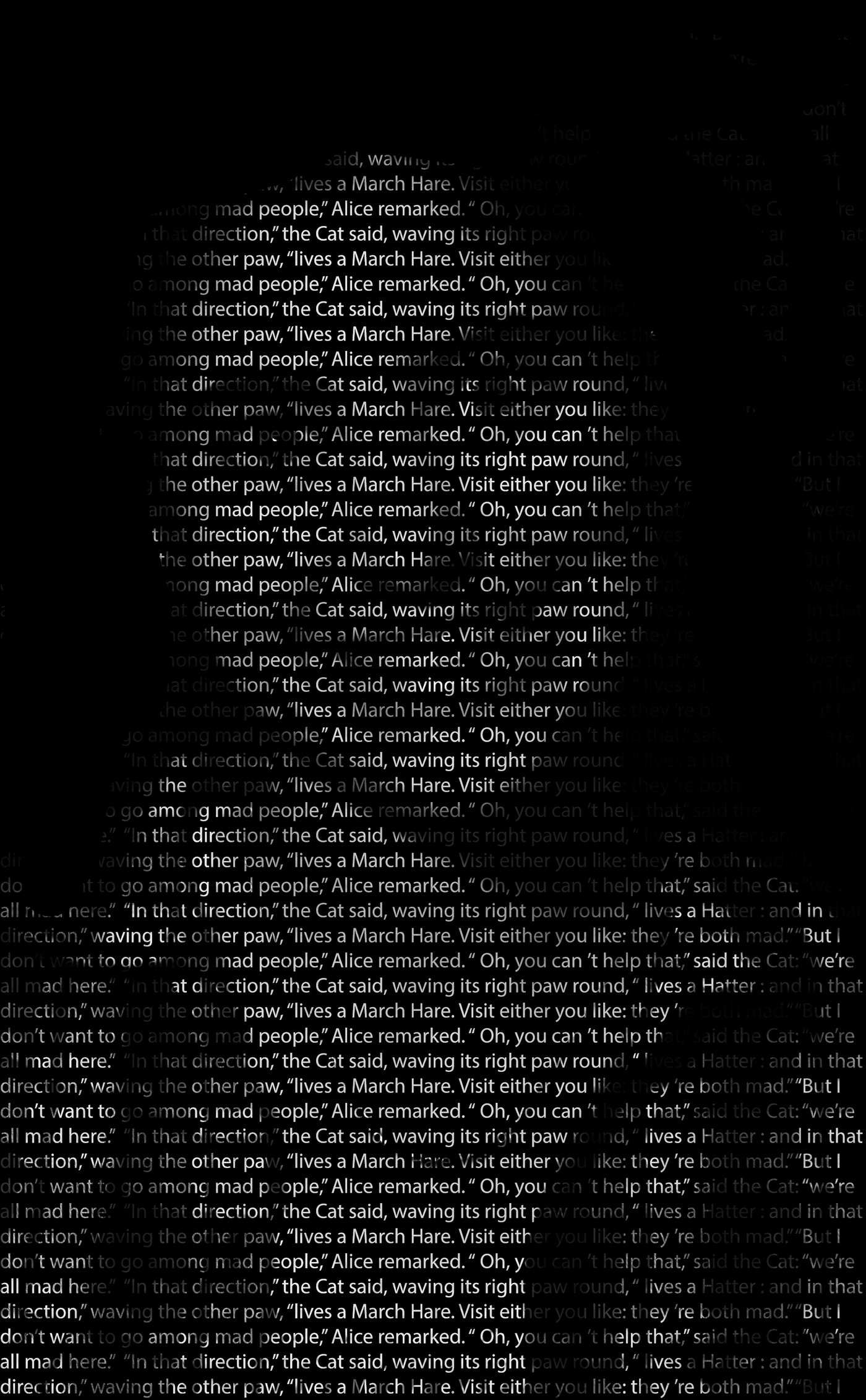 Portraits with text by Stephen Campana at Coroflot.com