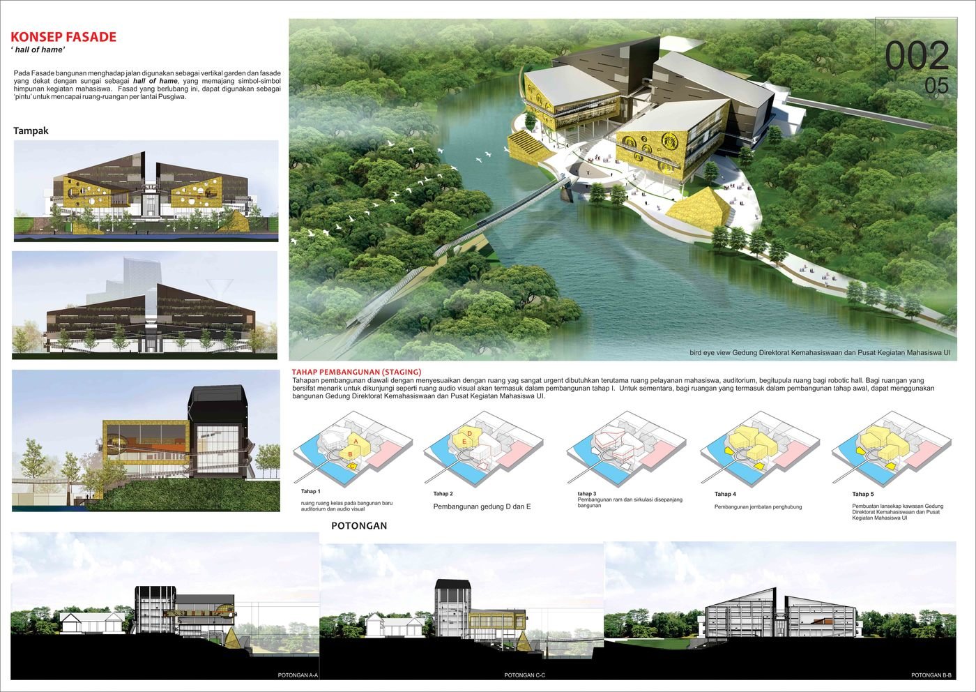 Perancangan Gedung DITMAWA & Pengembangan PUSGIWA UI by Jiwangga Putra ...