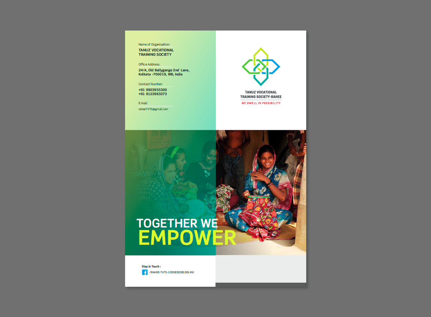 Profile Designed for an NGO by Sajjad Alam at Coroflot.com