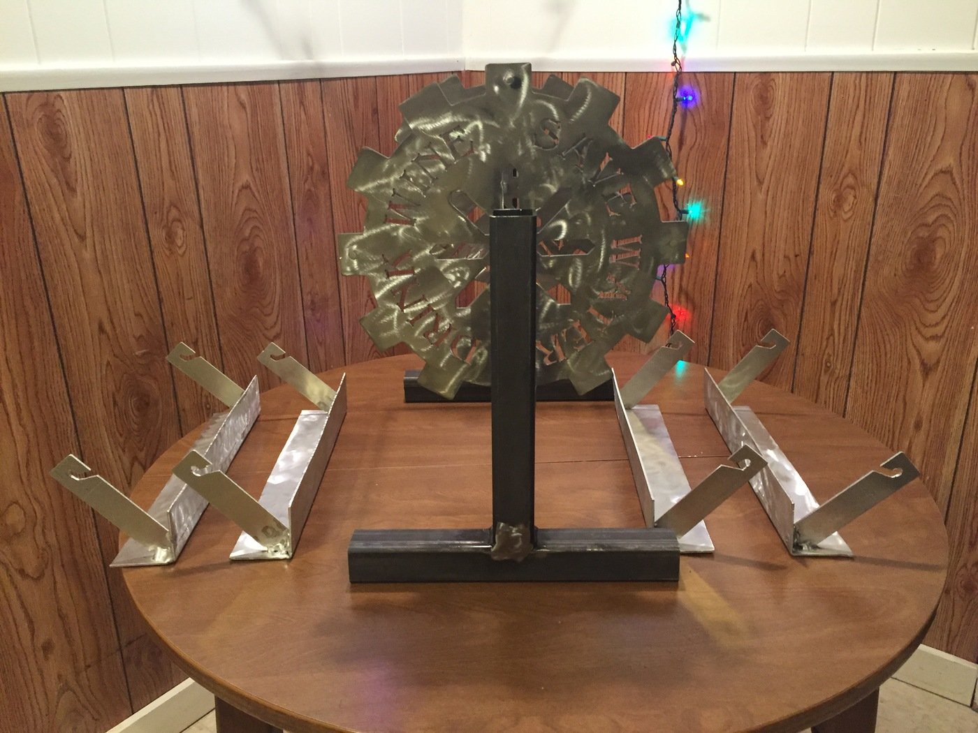 Welding Project: Rotating Wine Rack by James Hertzel at Coroflot.com