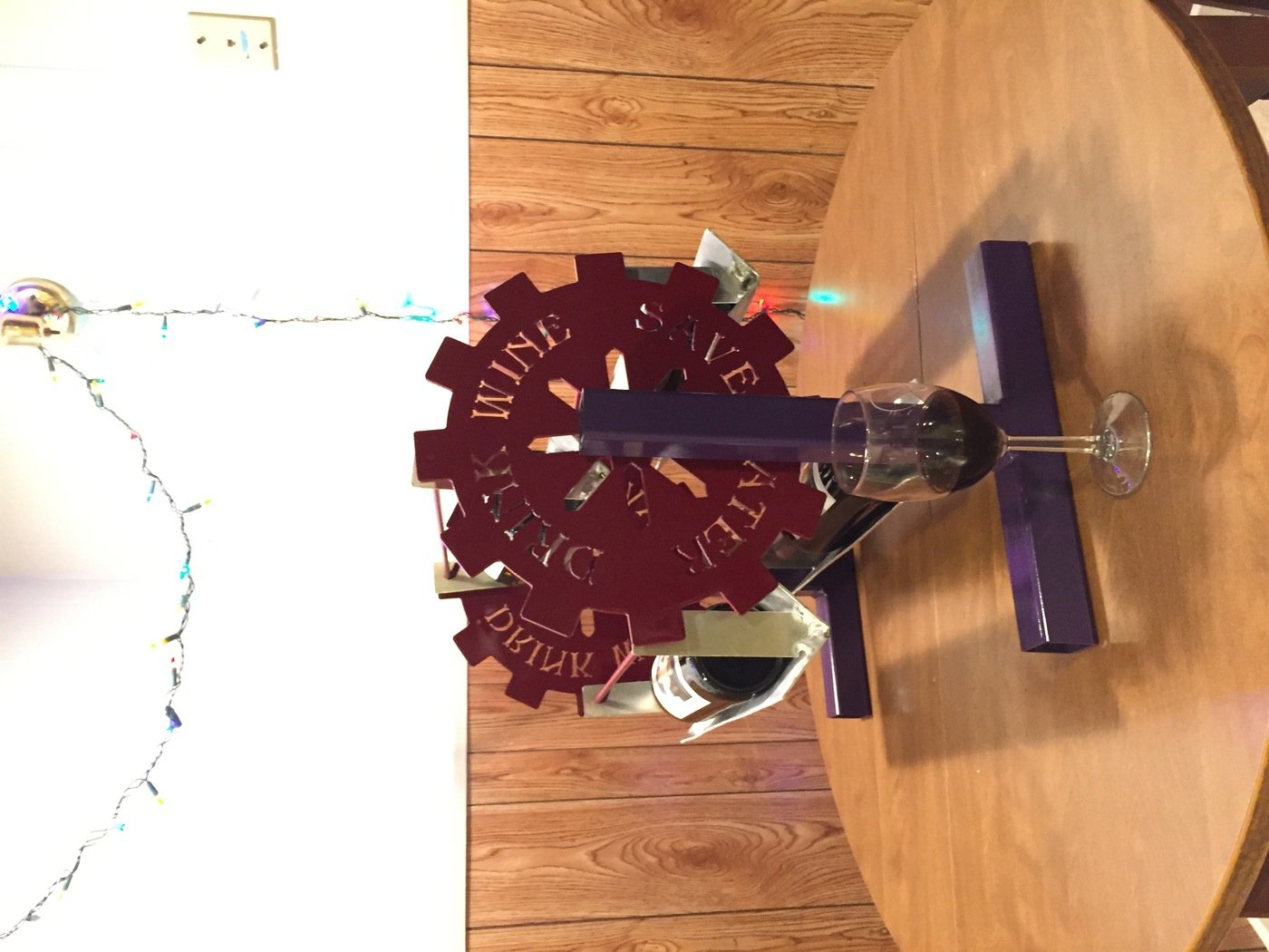 Welding Project: Rotating Wine Rack by James Hertzel at Coroflot.com