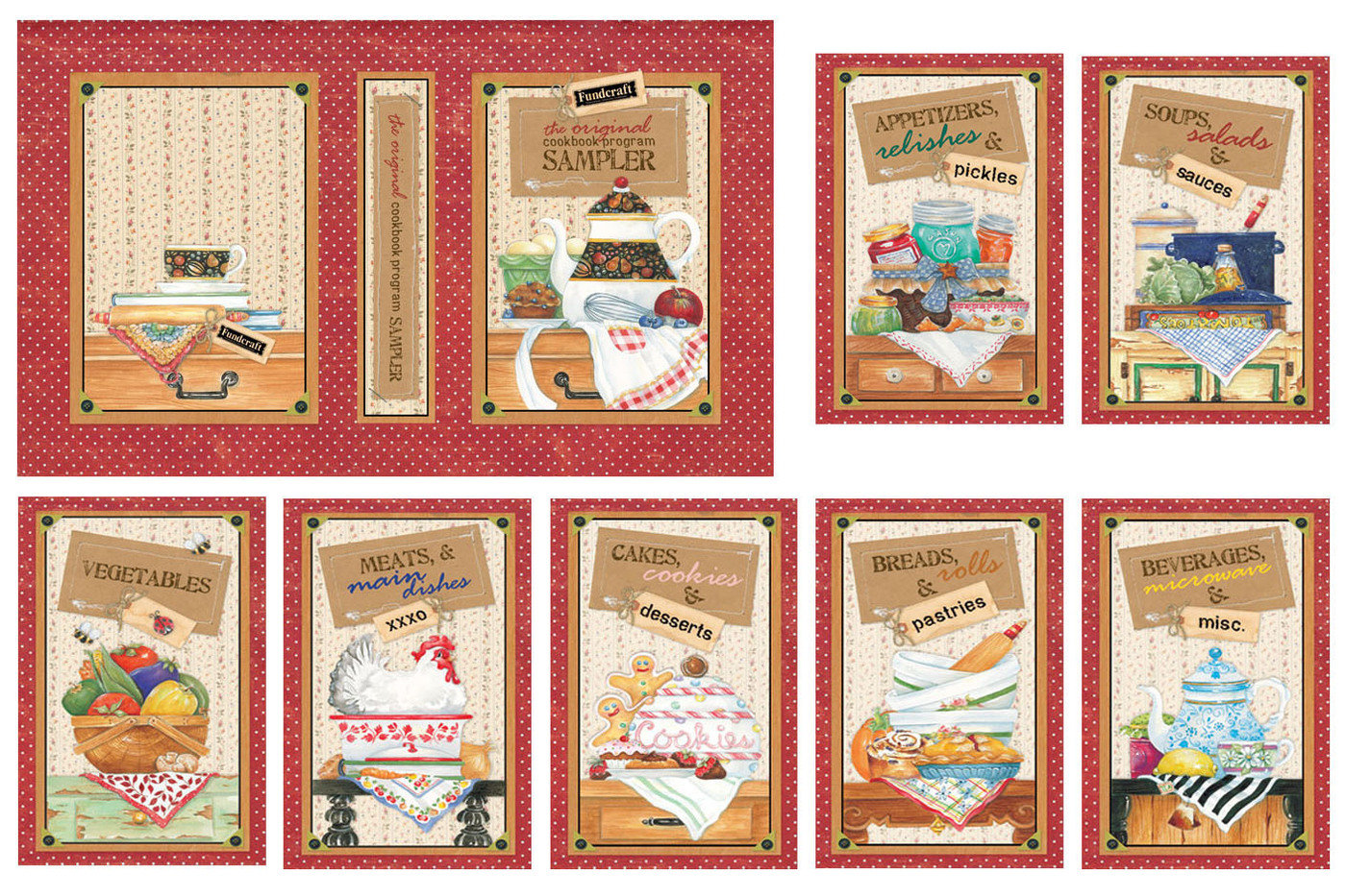 Fundraising Cookbook Covers & Divider Sets by tamara comer at Coroflot.com