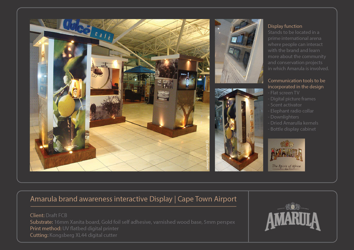 Amarula brand awareness interactive Display | Cape Town Airport by ...