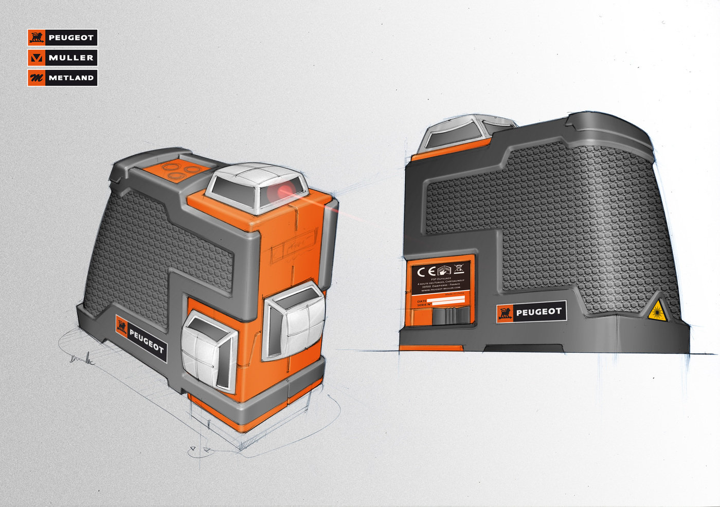 Samples of sketchs and 2D rendering by Nocliché Design at Coroflot.com