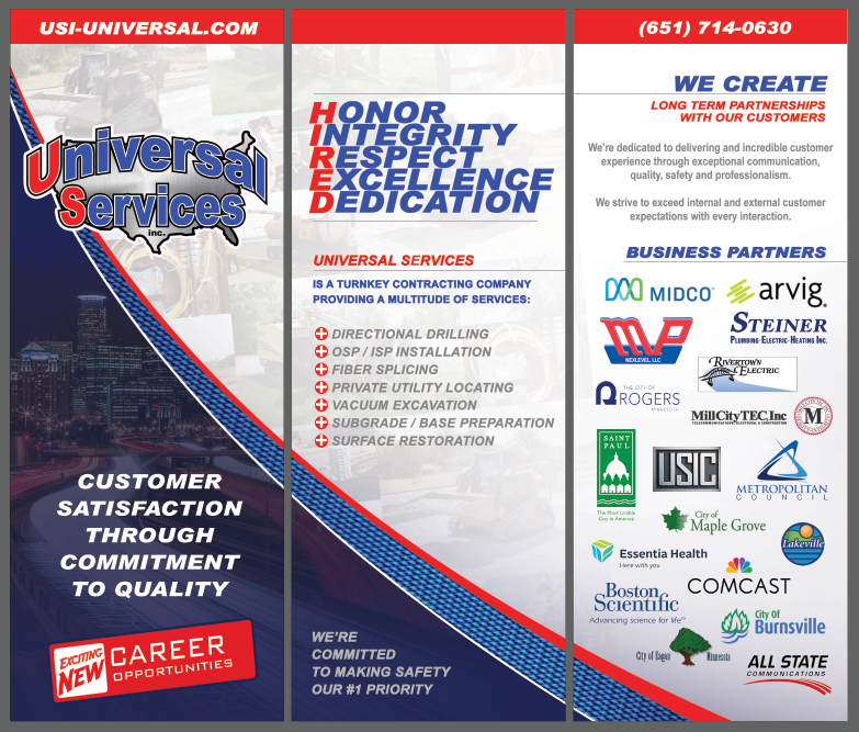 Universal Services - Branding by Paul Thomas at Coroflot.com