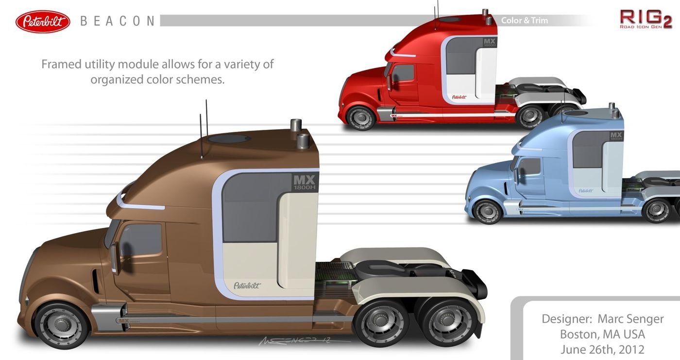 Peterbilt Beacon Class 8 Concept for Local Motors (June 2012) by Marc ...
