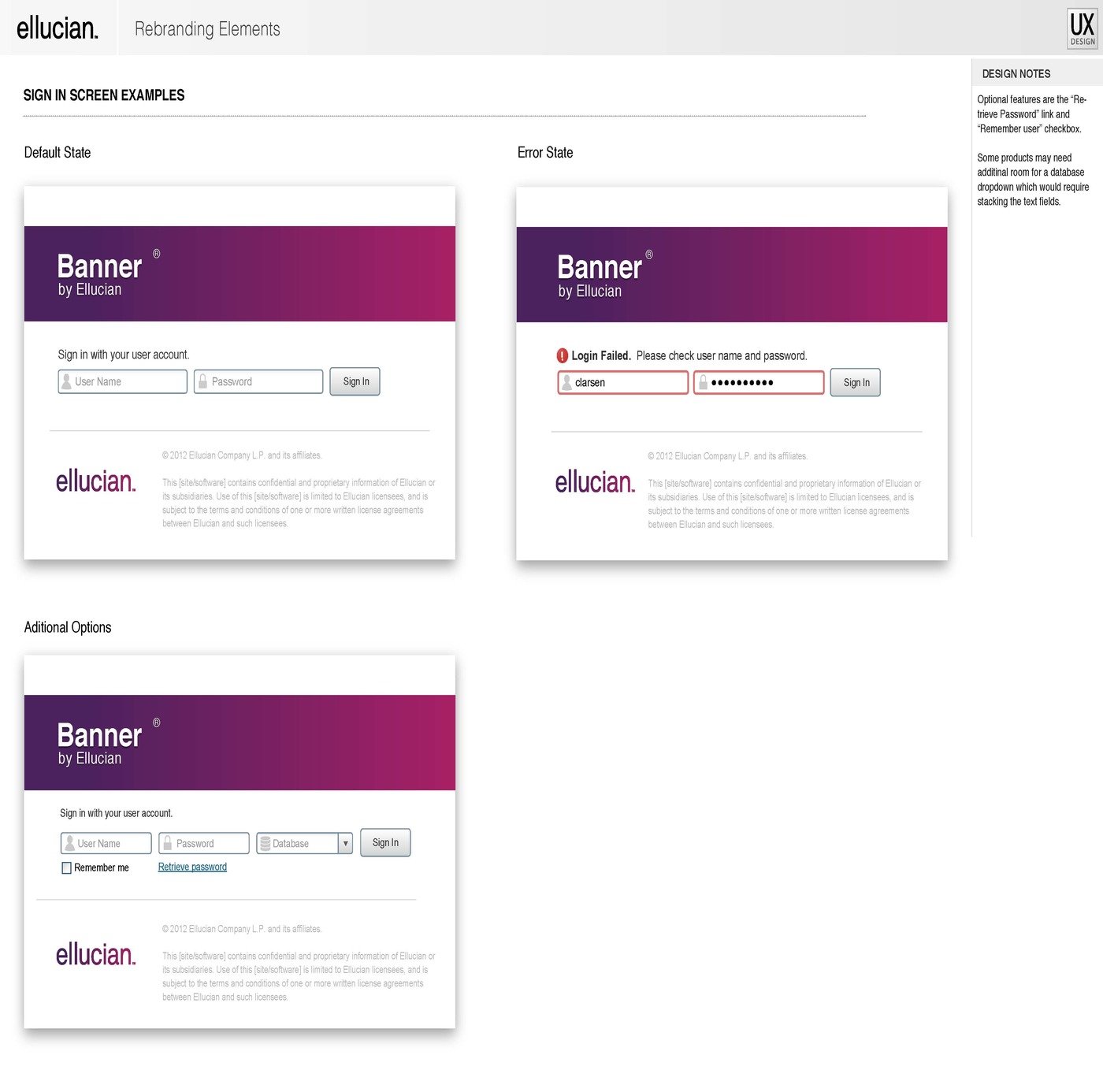 Ellucian UI Guide by MARIO JULIANA at Coroflot.com
