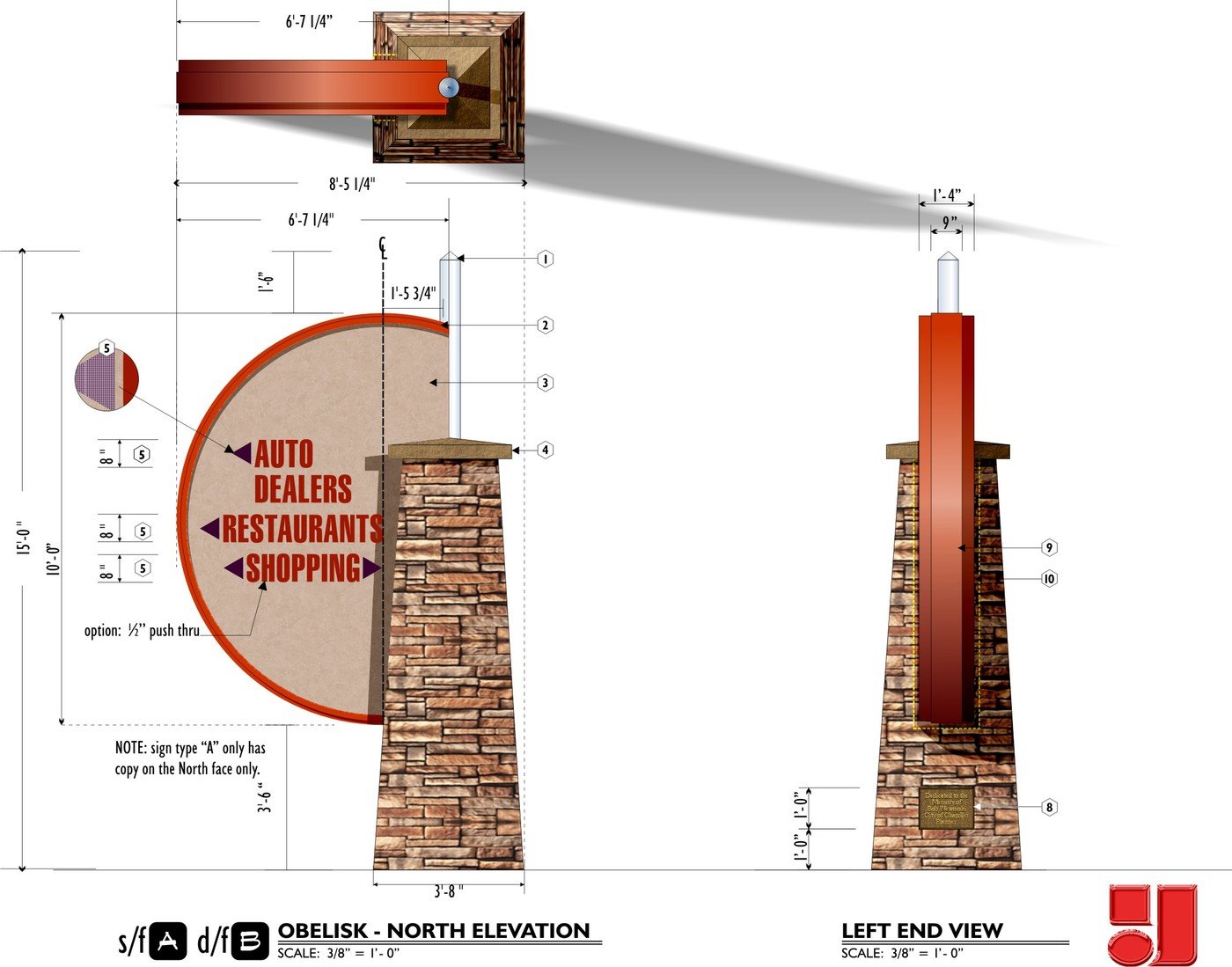 sign design & Shop drawings by Jim Walton at Coroflot.com