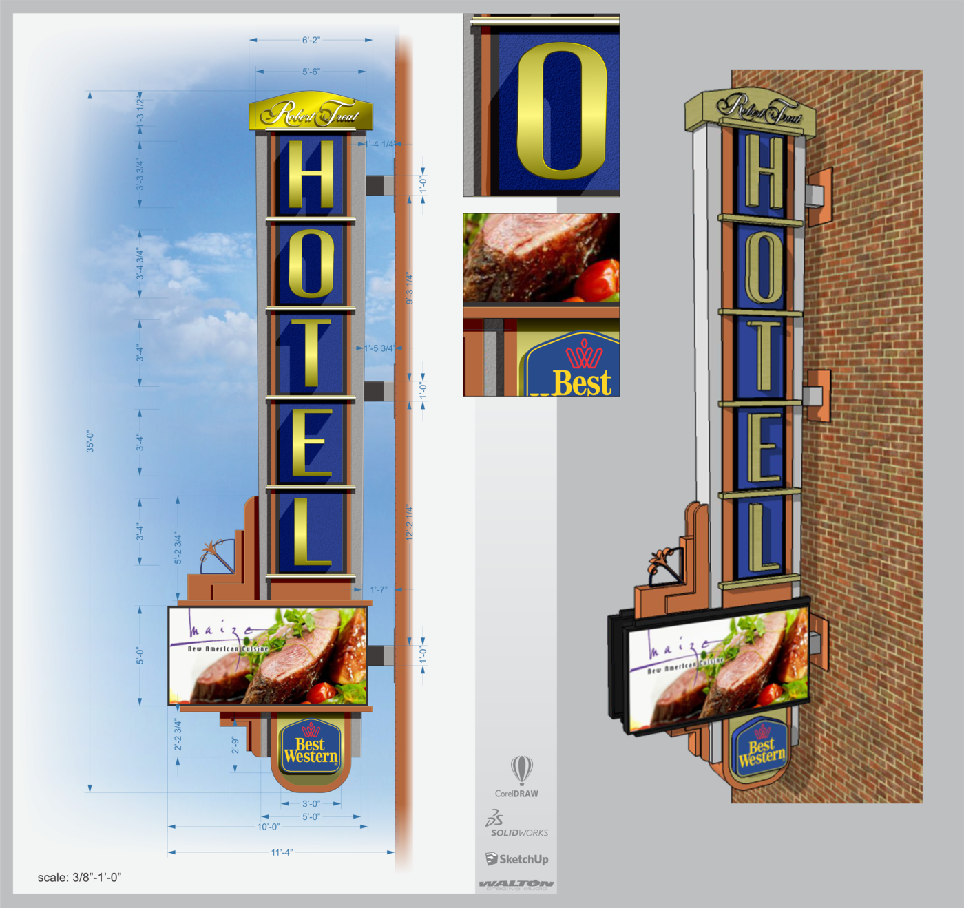3D Sign Models & Sign Design by Jim Walton at Coroflot.com