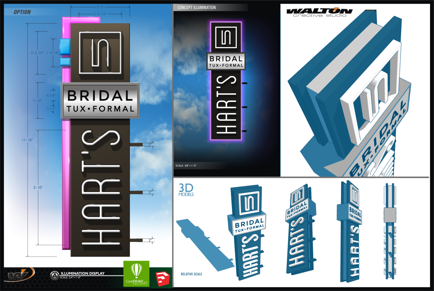 3D Sign Models & Sign Design by Jim Walton at Coroflot.com