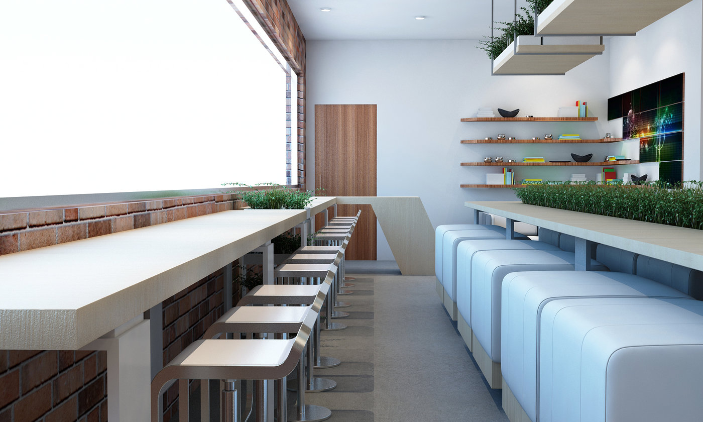 Office Cafe Design Day View by Vimal Tandan at Coroflot.com