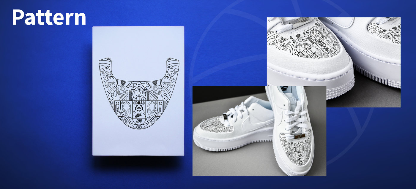 Nike AF1 Pattern Design by Khizer Farooq at Coroflot.com