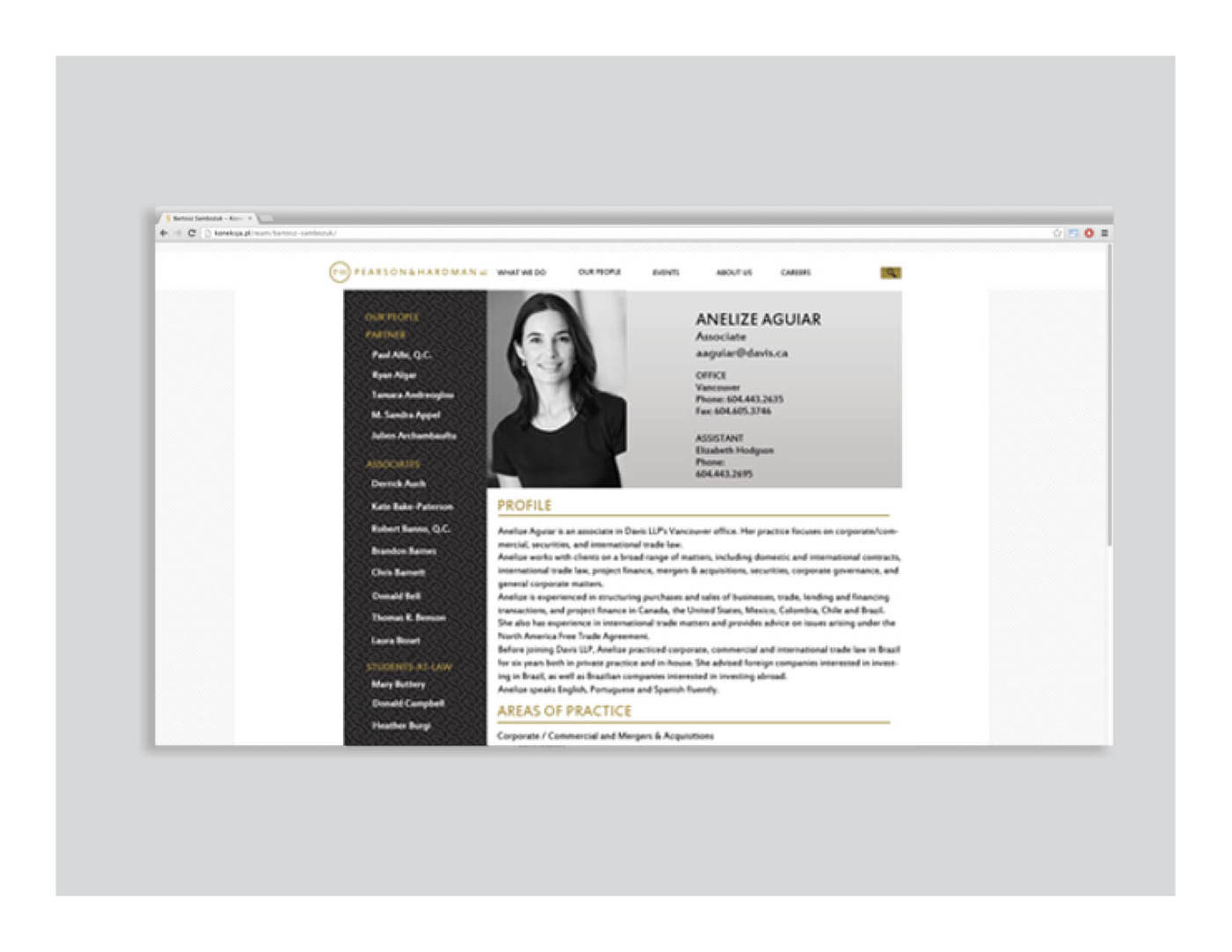 Pearson&Hardman Law Firm Branding Identity by YING YAO at Coroflot.com