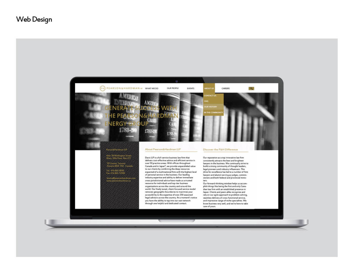 Pearson&Hardman Law Firm Branding Identity by YING YAO at Coroflot.com