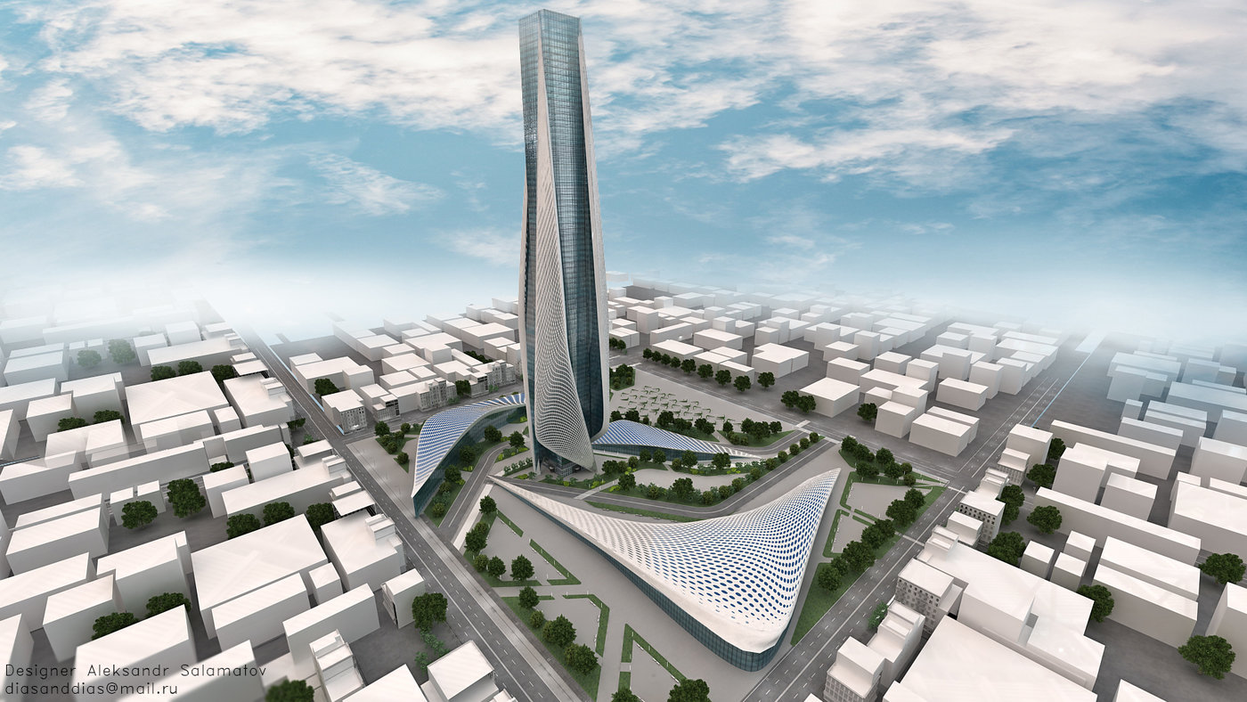 Skyscraper Concepts SAIL TOWER by Aleksandr Salamatov at Coroflot.com