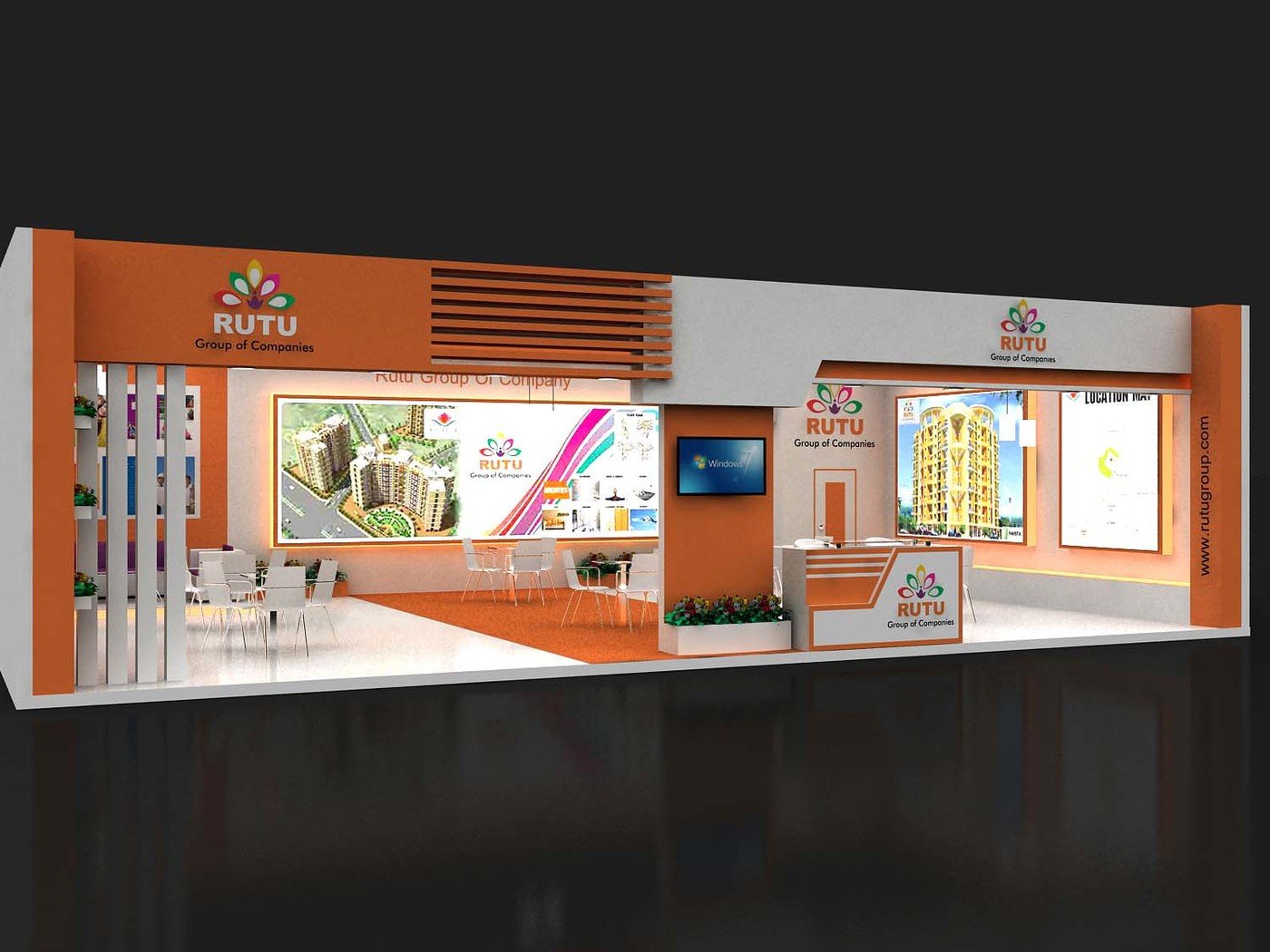 Rutu Group 13x9 = 117sqm stall 2014 by Dipesh Bhovad at Coroflot.com