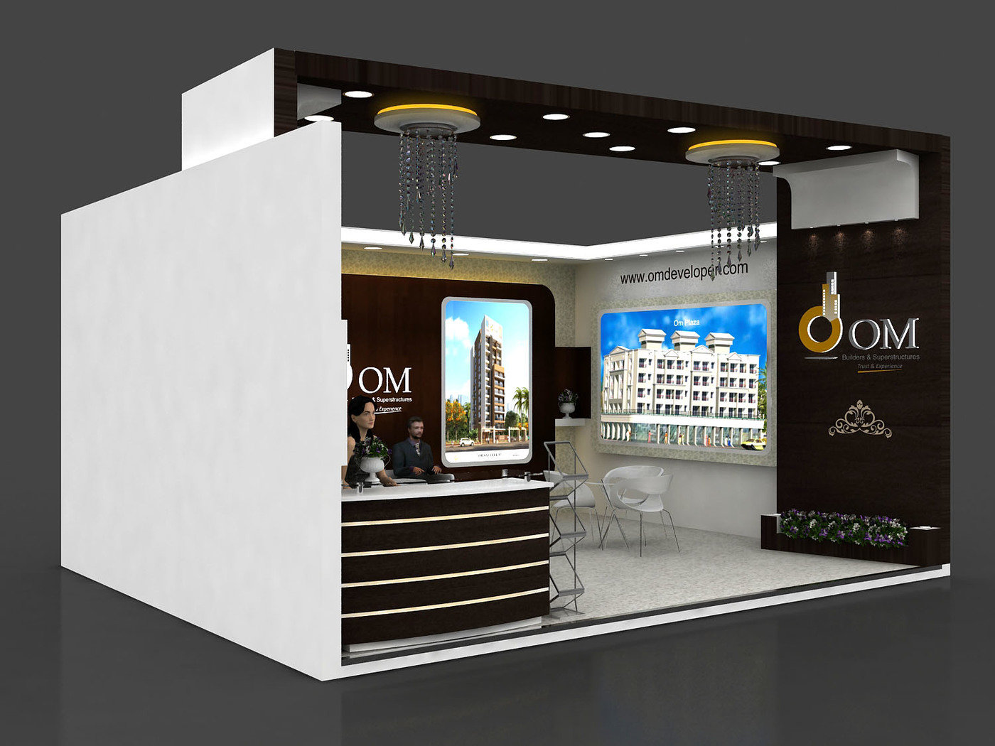 Om developer 6X5 = 30sqm stall CBRE propfair Property exhibition (20 to ...