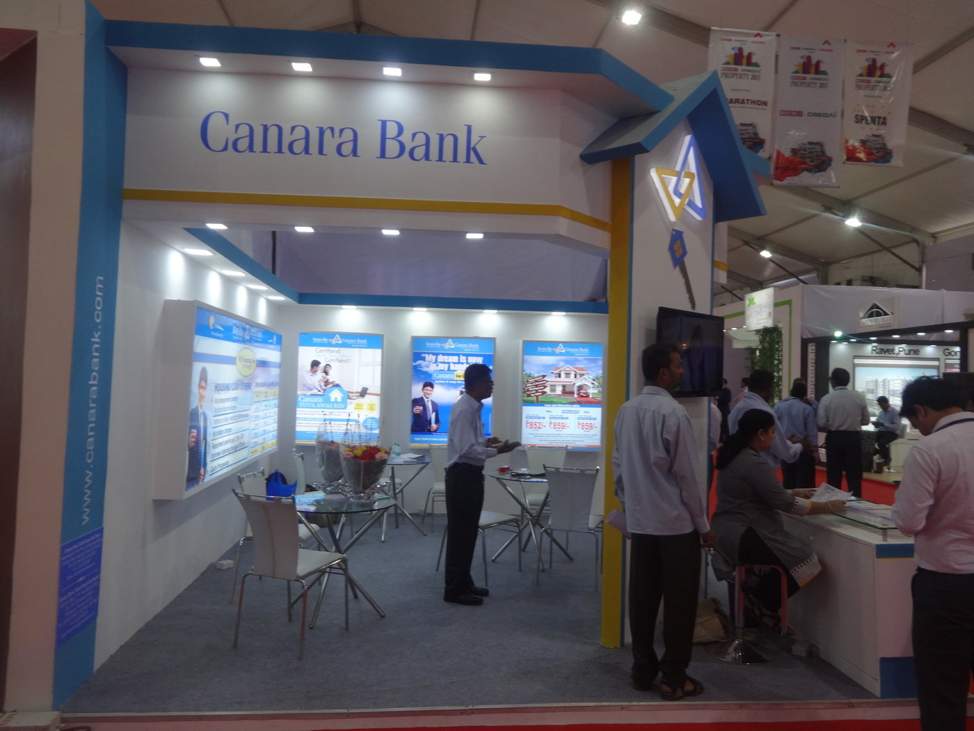 Canara-Bank-(5x4.5)=22.5sqm stall MCHI Show 2015 by Dipesh Bhovad at ...