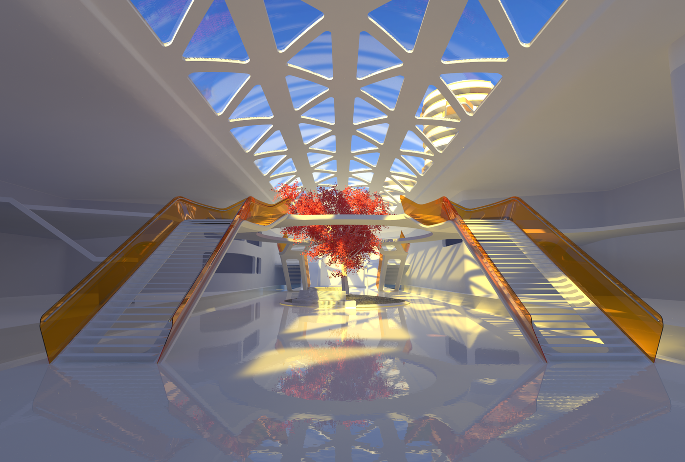 Sci-Fi Train Station by Sam Simpson at Coroflot.com