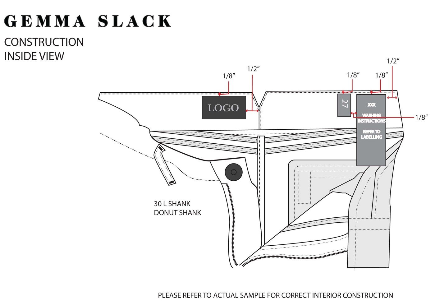 Technical Package Examples by Gemma Slack at Coroflot.com