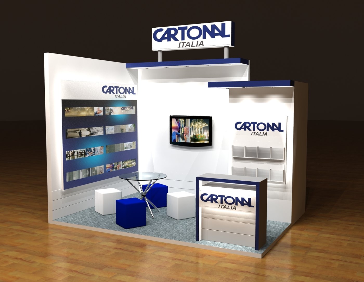 Cartonal Booth Design Proposal by Richard Gemaguim at Coroflot.com