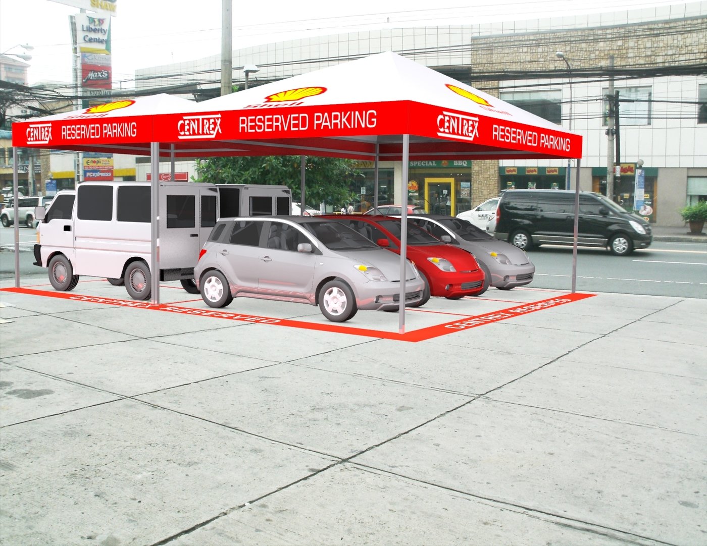 Company parking at Shell Gas Station by Richard Gemaguim at Coroflot.com