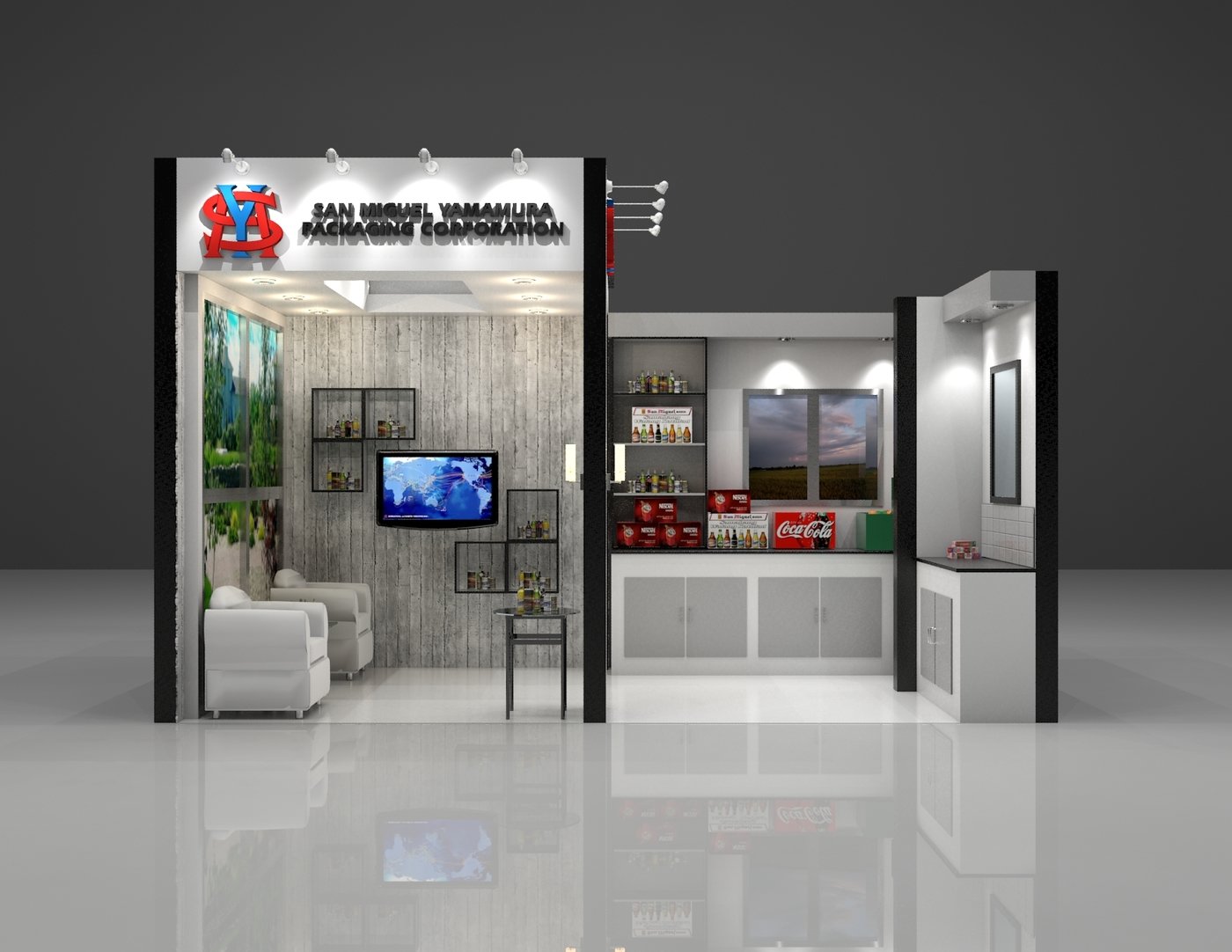 San Miguel Yamamura Packaging Corp Booth Design Proposal by Richard ...