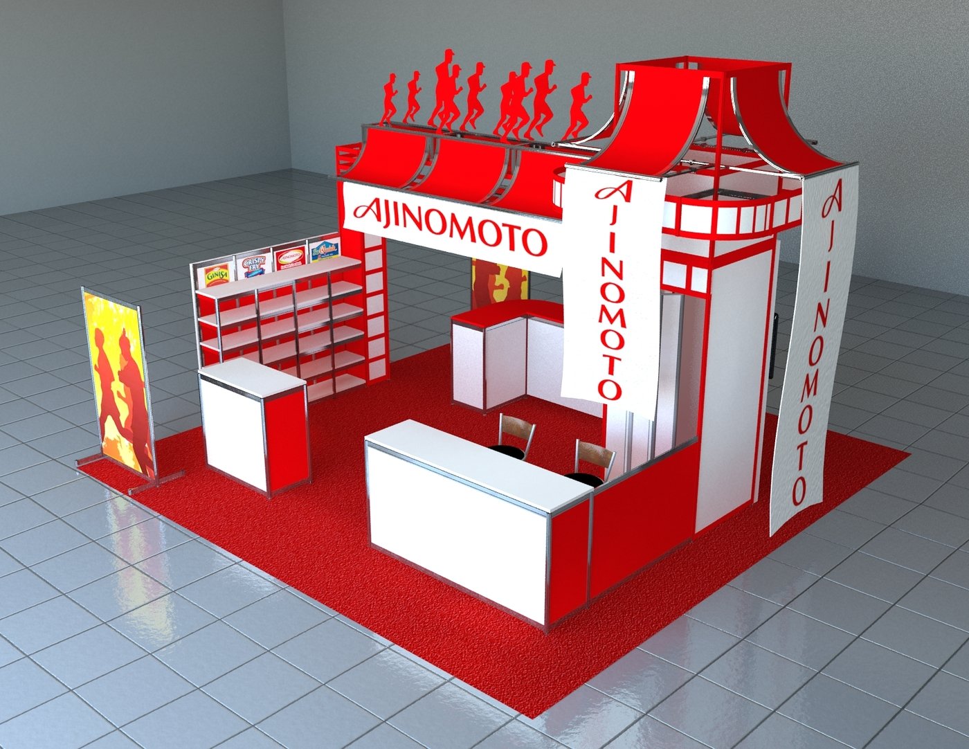 Ajinomoto Booth Design Proposal by Richard Gemaguim at Coroflot.com