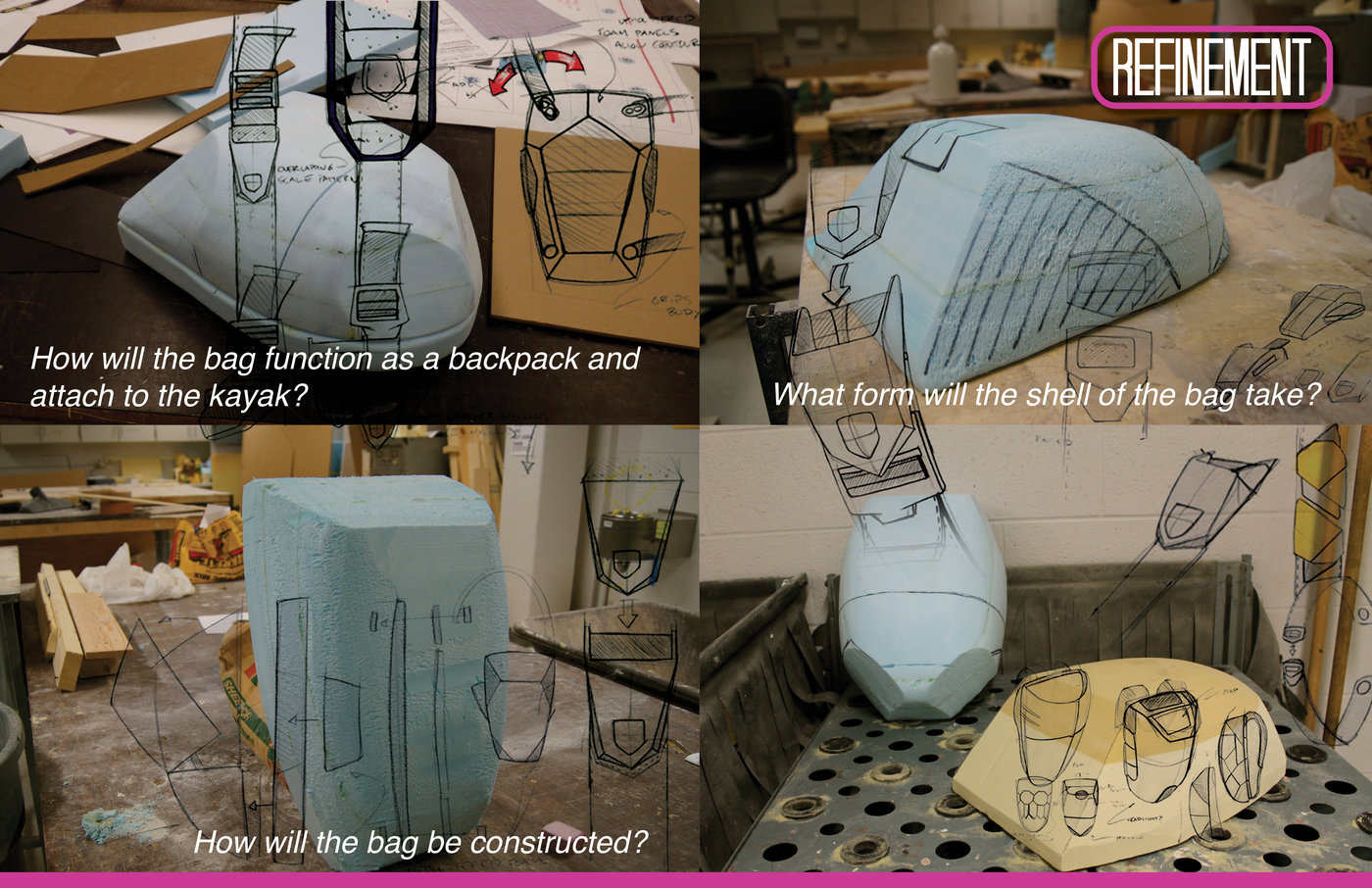 Yakpac kayaking backpack & deckbag by Jesse Carlin at Coroflot.com