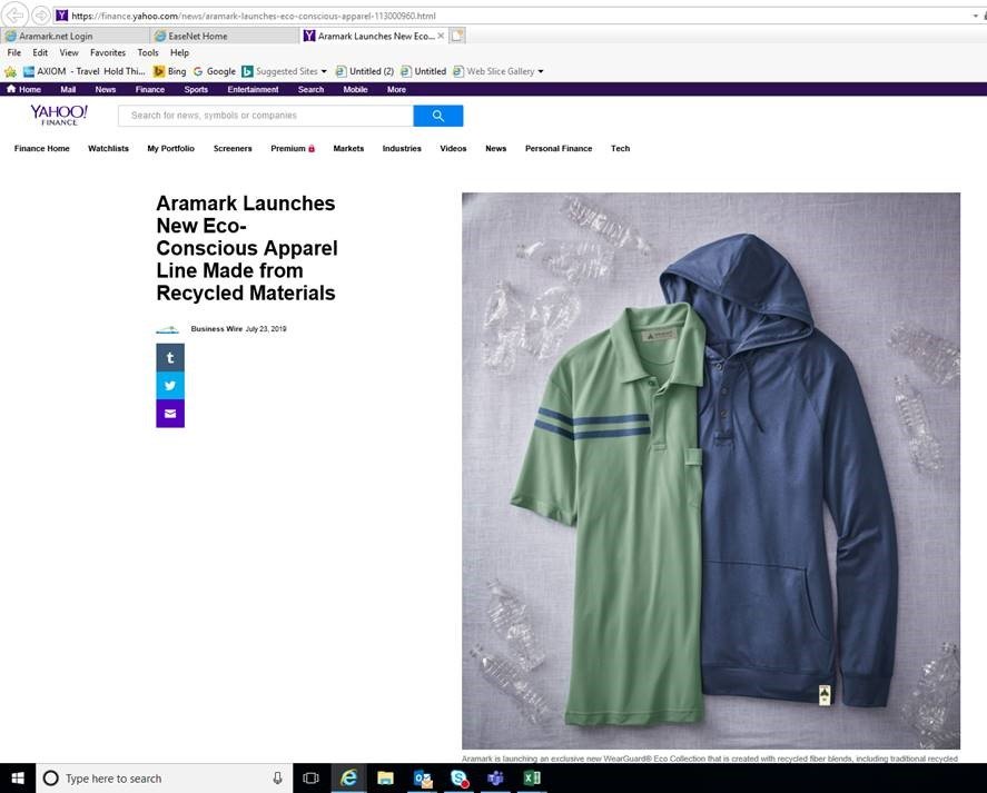WEARGUARD ECO BY ARAMARK by Jenna Lenore Wells at Coroflot.com