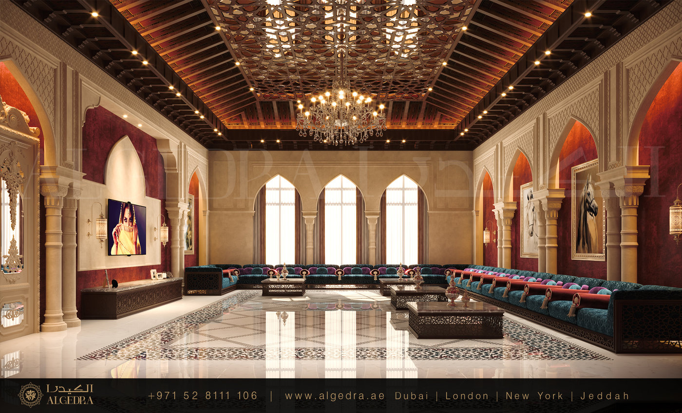 Contemporary Majlis Design by ALGEDRA by ALGEDRA Interior Design at ...