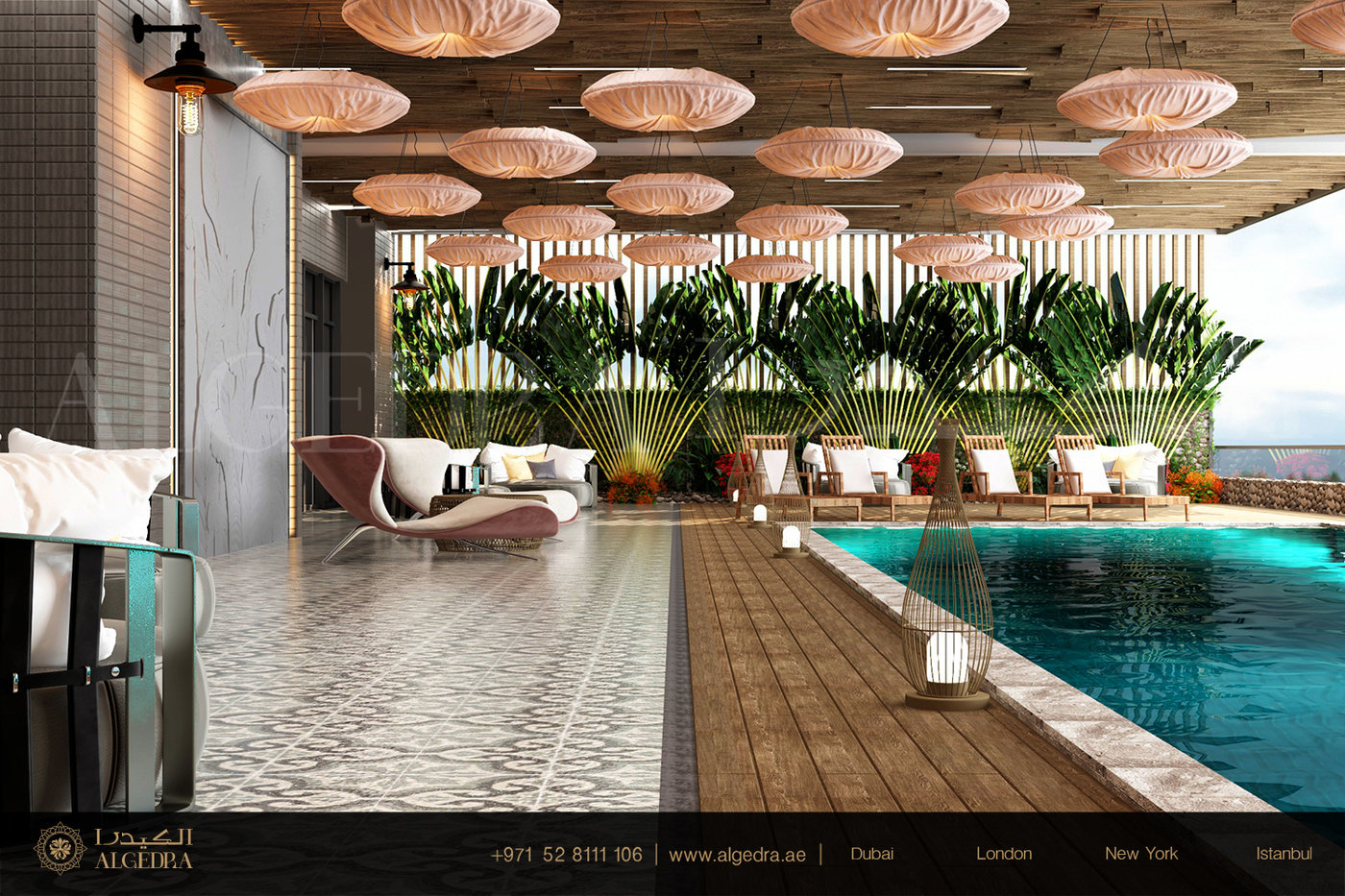 Modern Style Swimming Pool Design by ALGEDRA by ALGEDRA Interior Design ...