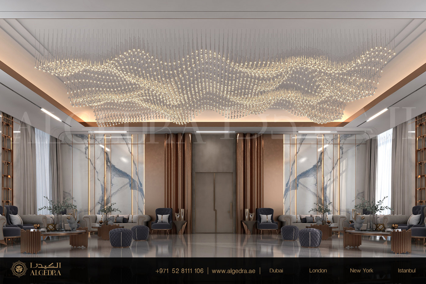 Deluxe and Modern Style Majlis Design by Algedra by ALGEDRA Interior ...