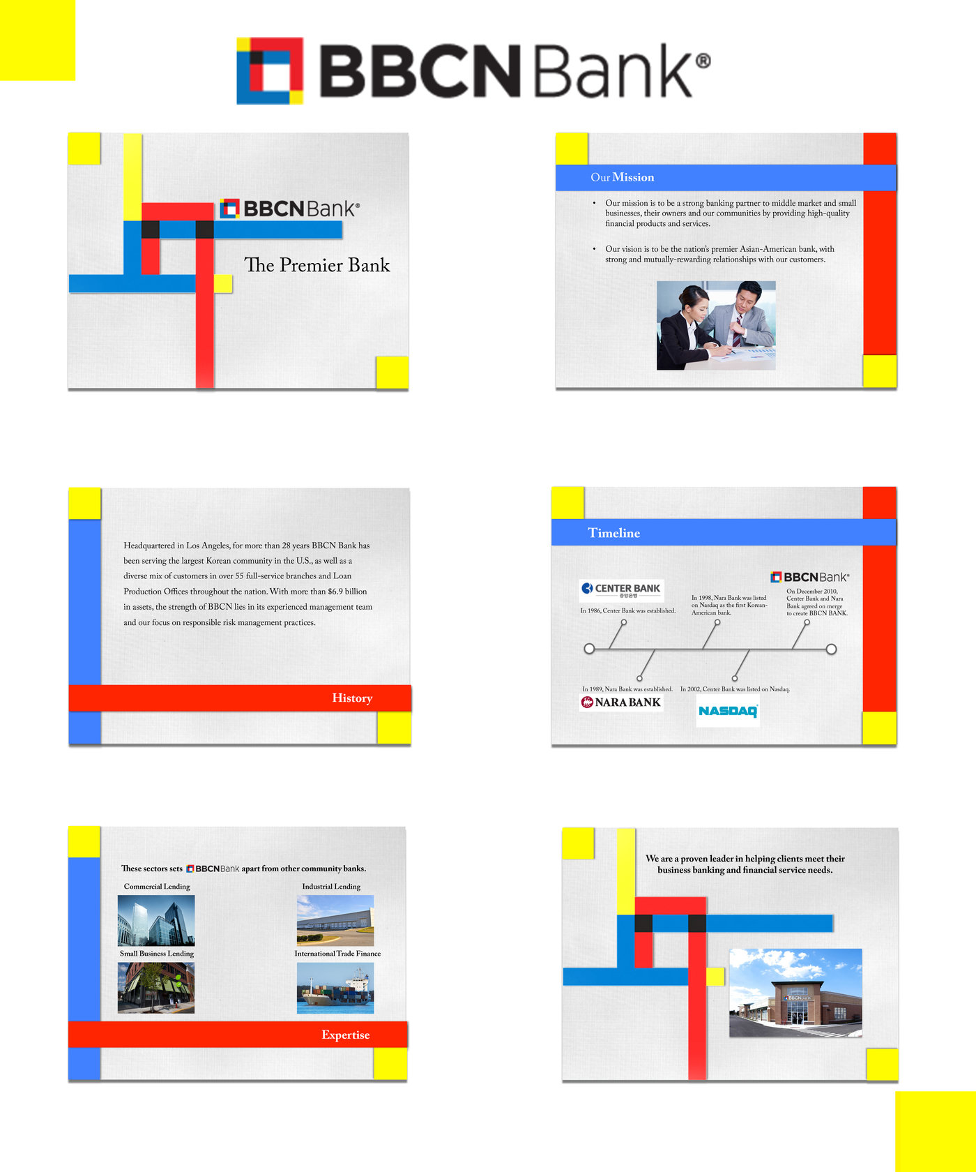 BBCN BANK Presentation by Justin Jackson at Coroflot.com