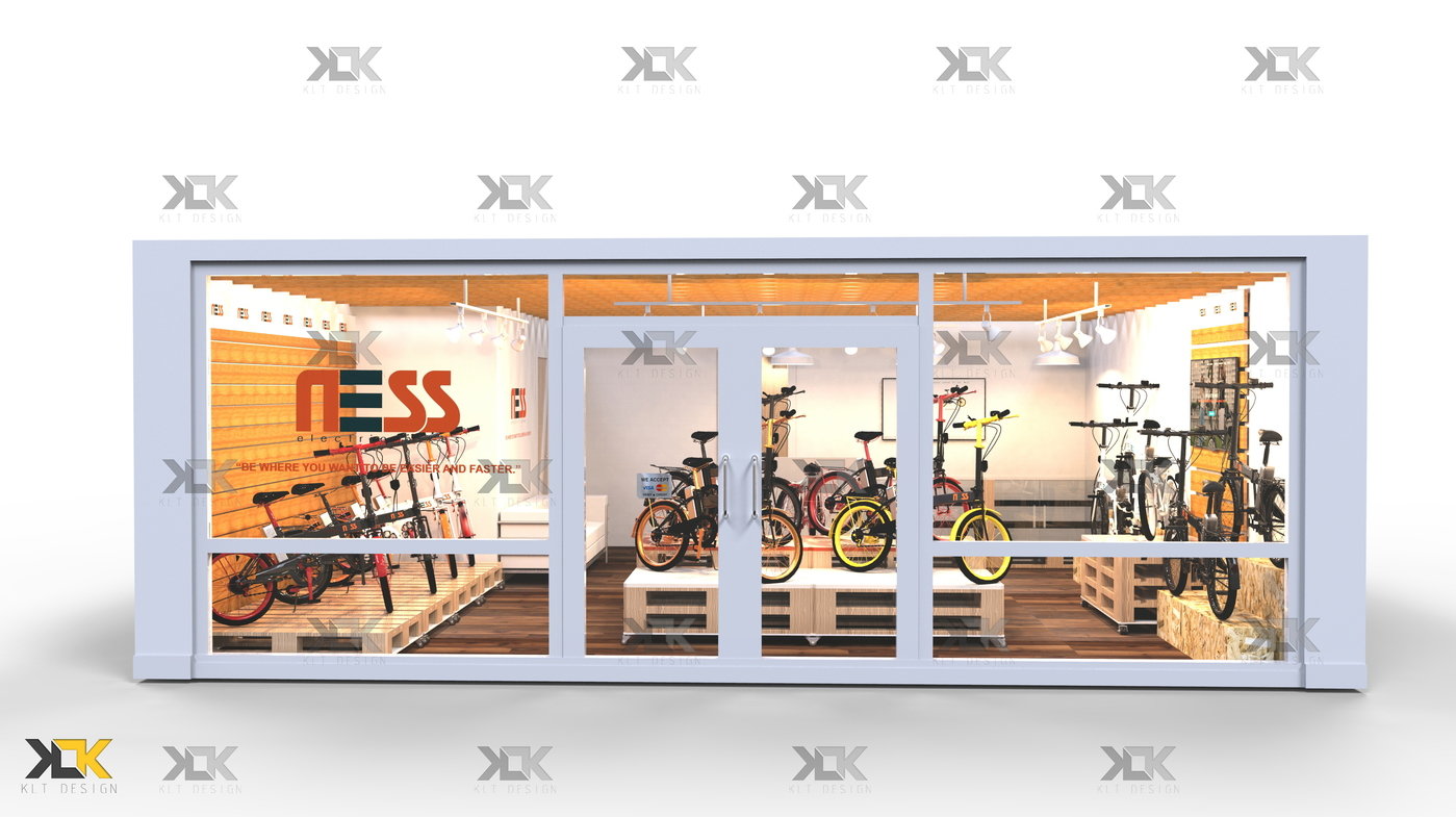 Ness Bike Shop Interior Design by Kervin Tuazon at Coroflot.com