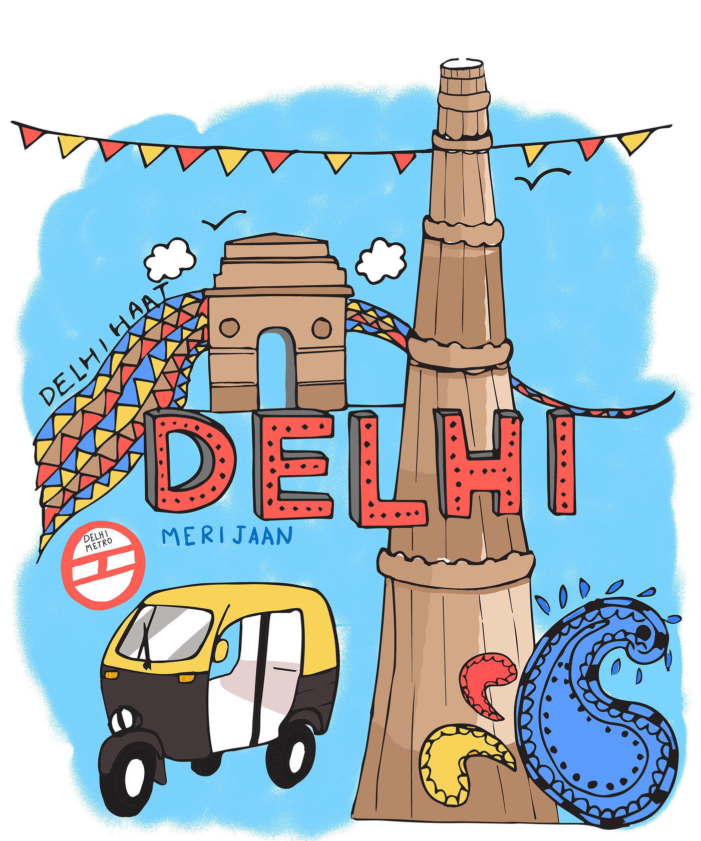 Tshirt Design-Delhi Theme by Anurag Arora at Coroflot.com