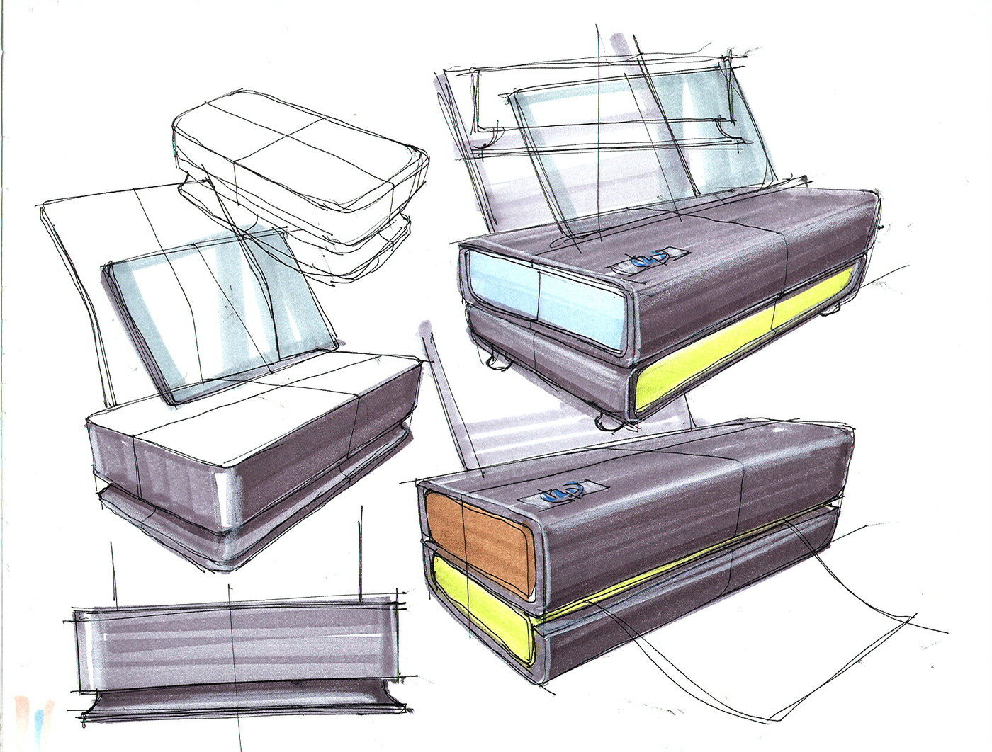 consumer electronic sketch development by Ronald Lytel at Coroflot.com