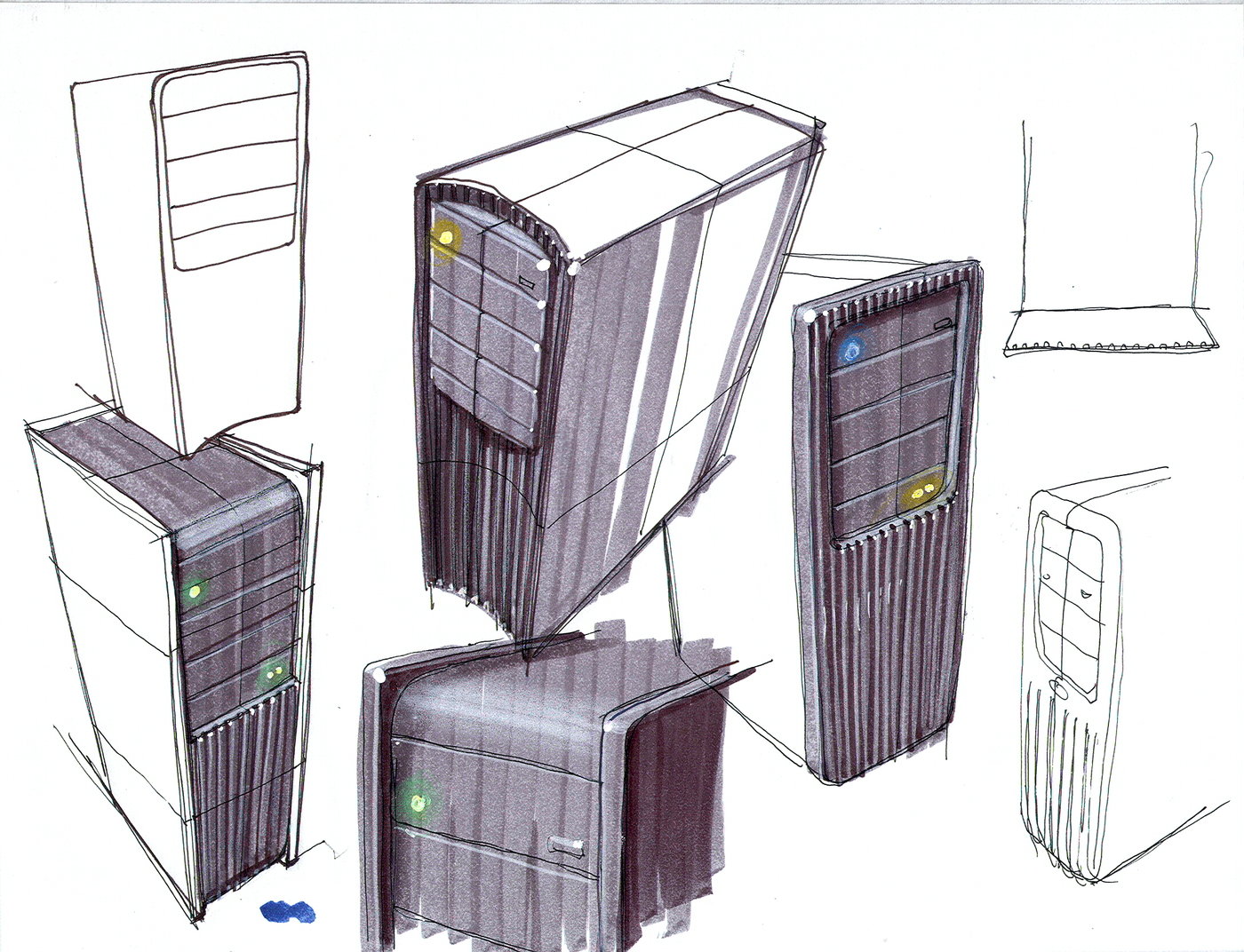 consumer electronic sketch development by Ronald Lytel at Coroflot.com